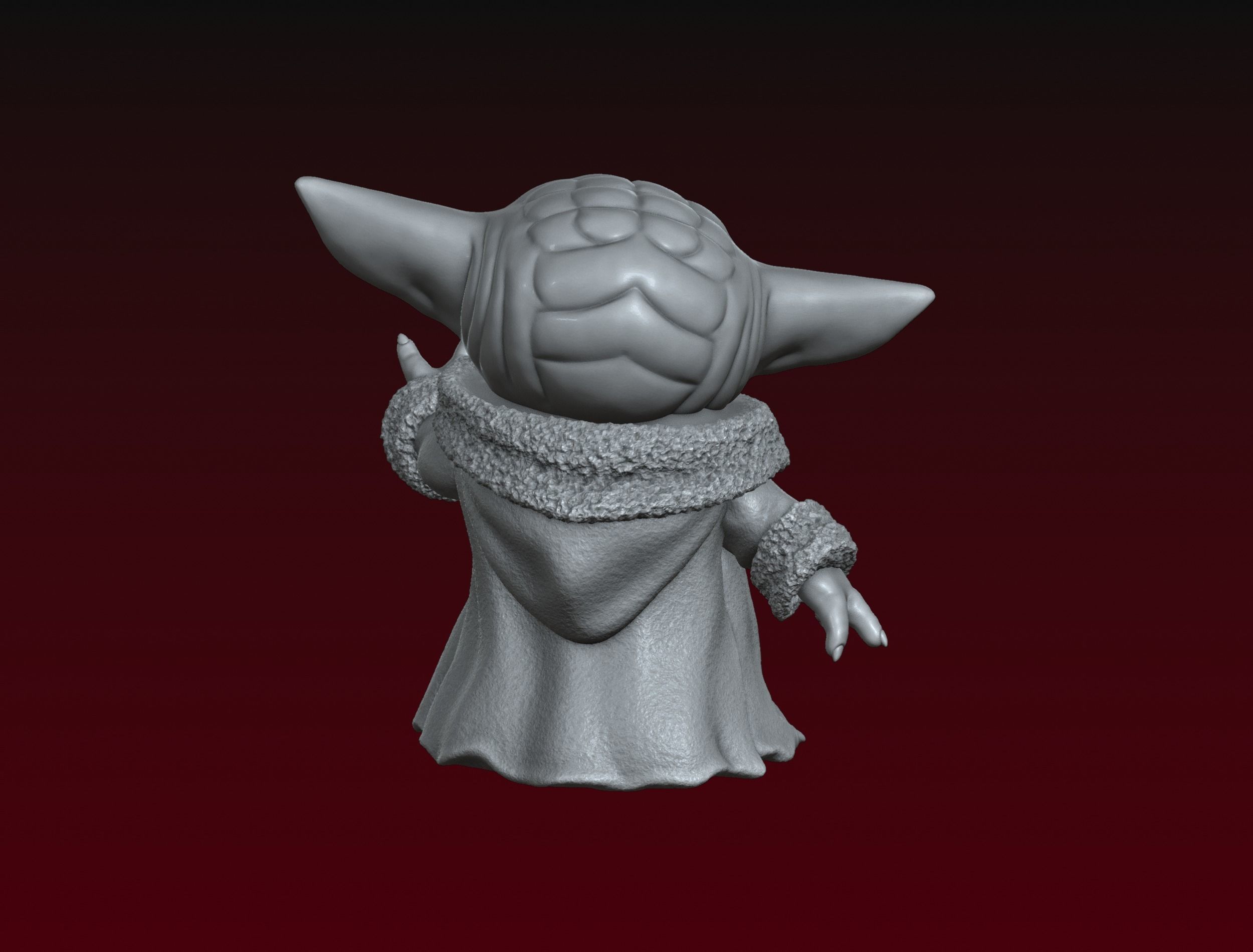 Baby Yoda 3D model 3D printable | CGTrader