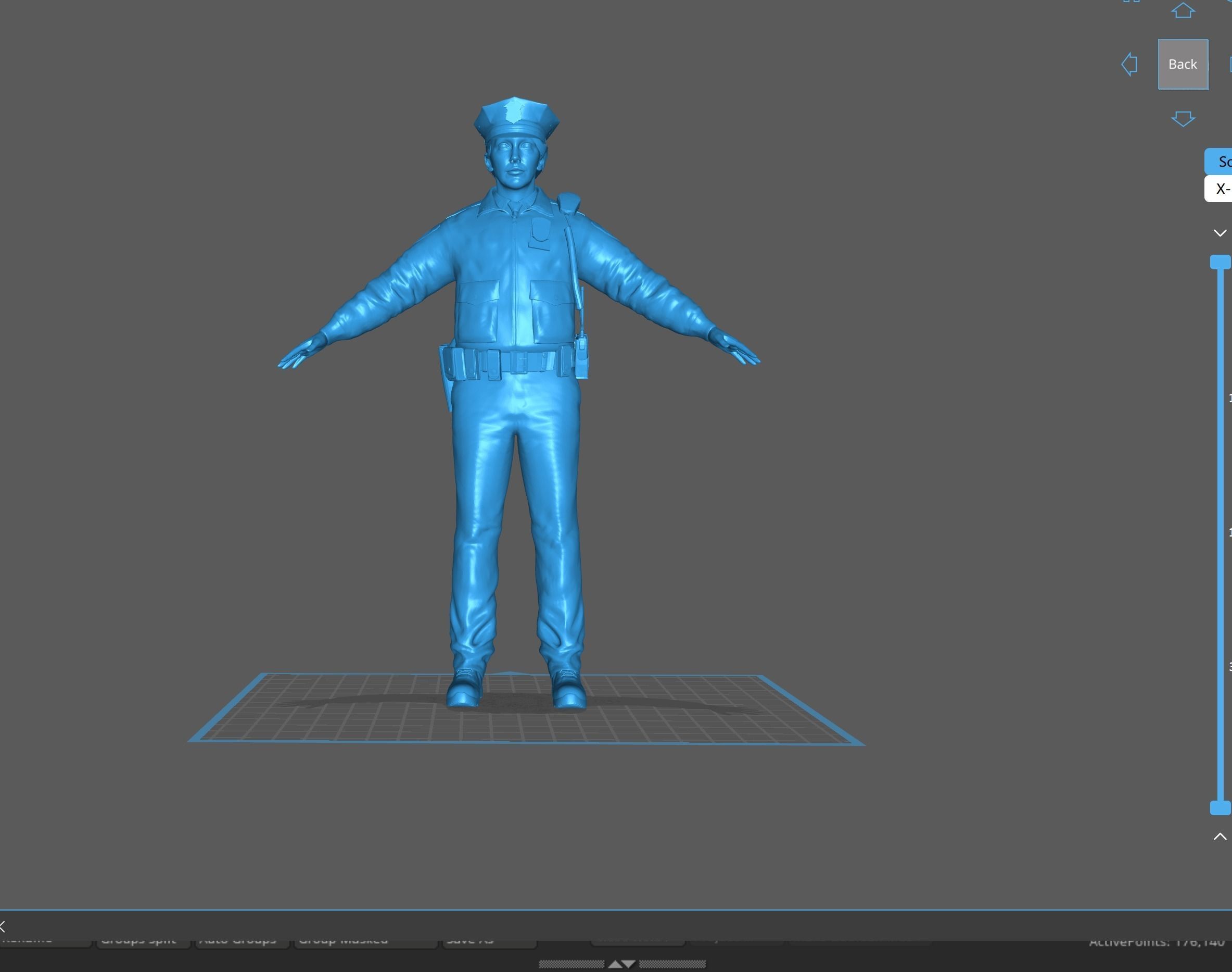 Female Cop detailed 3D model for 3D printing 3D model 3D printable ...