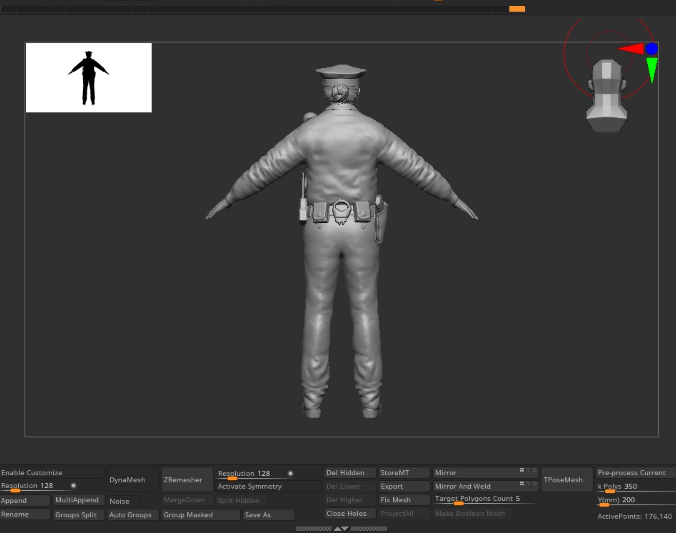 Female Cop detailed 3D model for 3D printing 3D model 3D printable ...