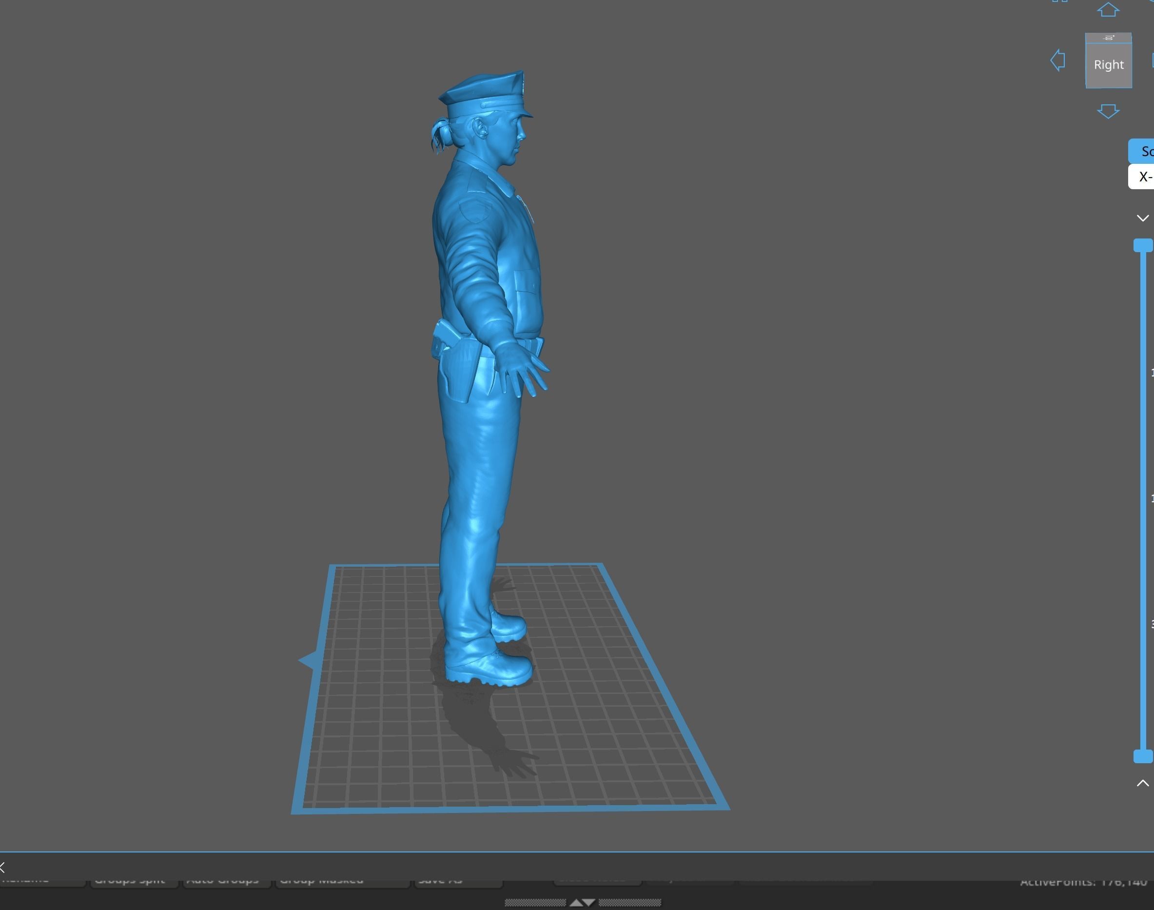 Female Cop detailed 3D model for 3D printing 3D model 3D printable ...