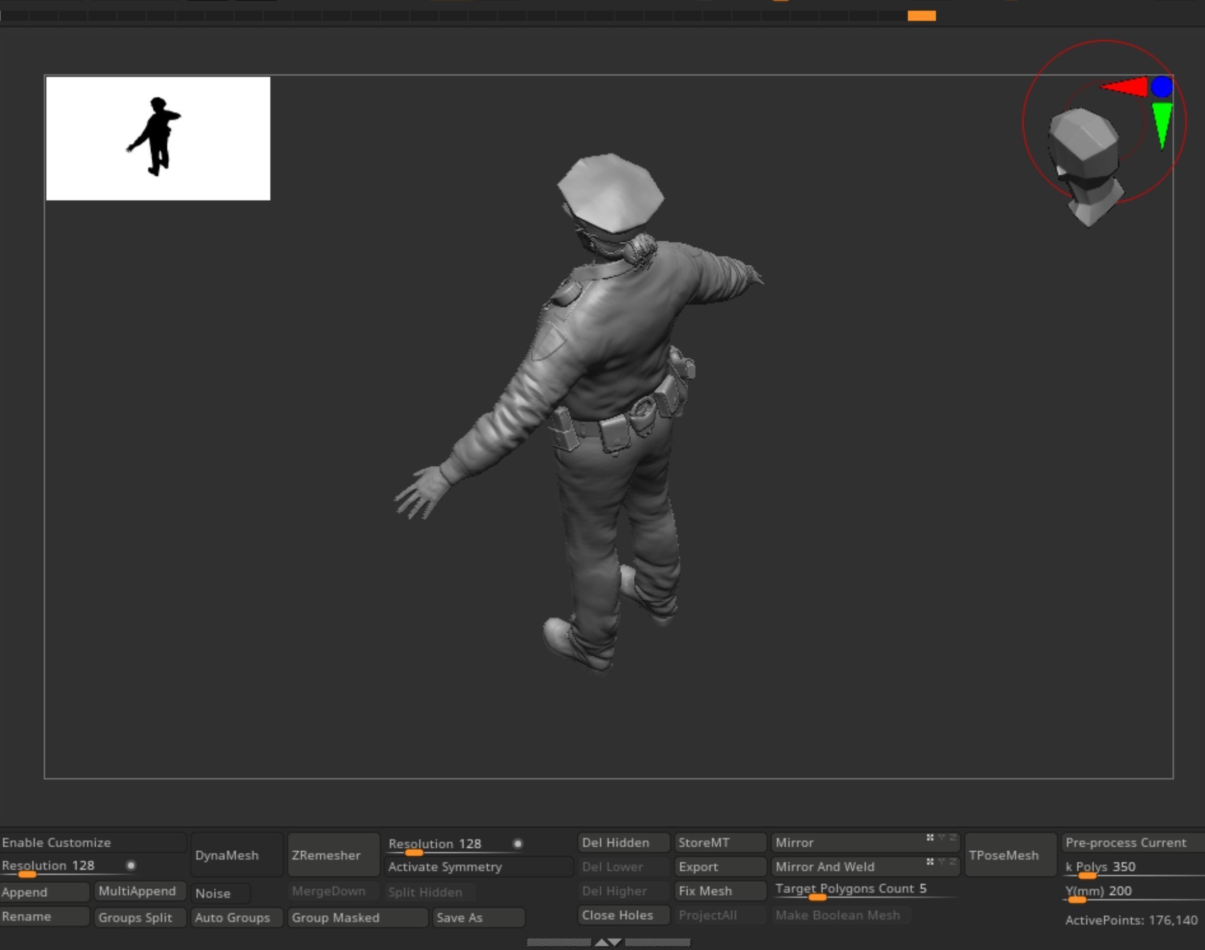 Female Cop detailed 3D model for 3D printing 3D model 3D printable ...