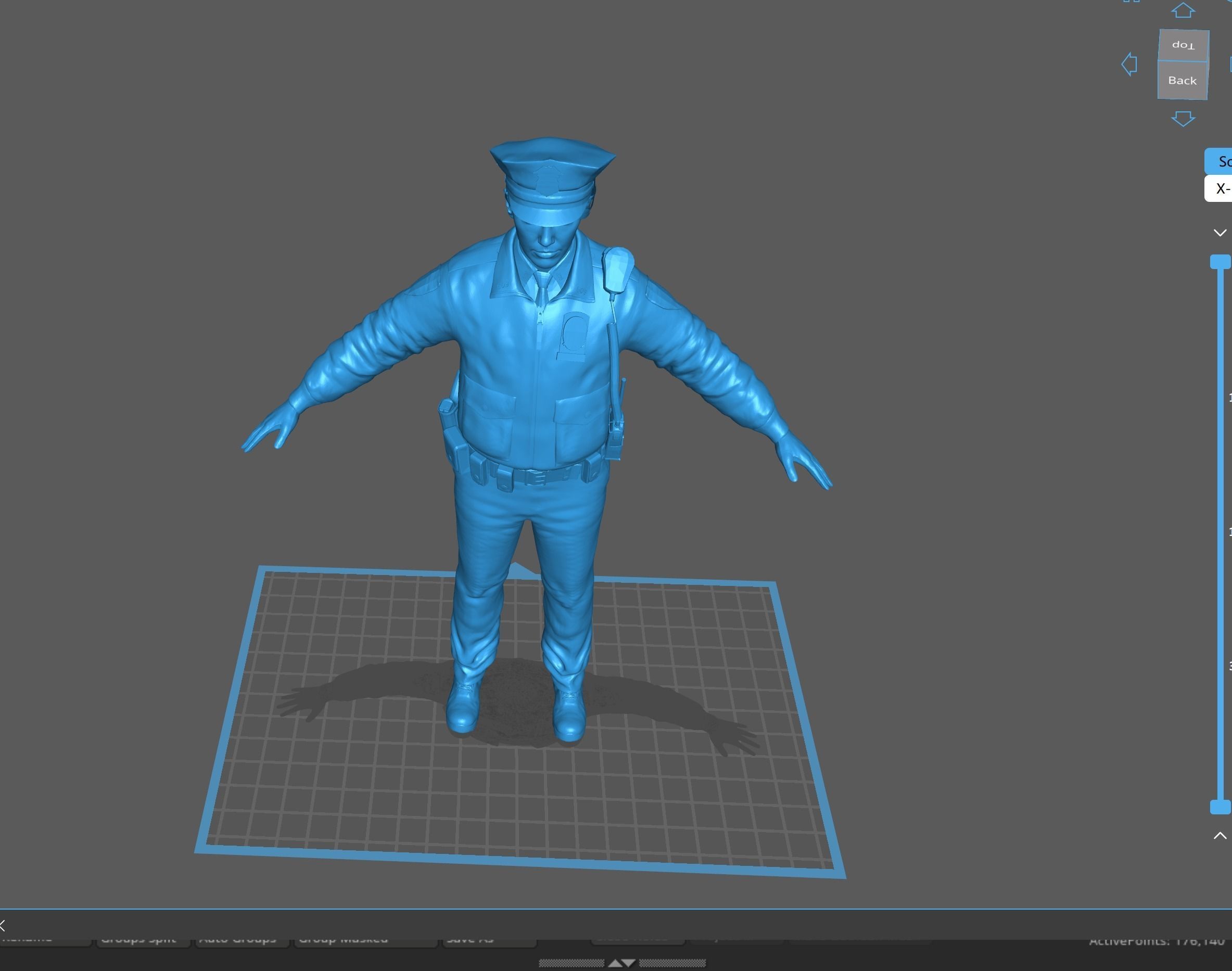 Female Cop detailed 3D model for 3D printing 3D model 3D printable ...