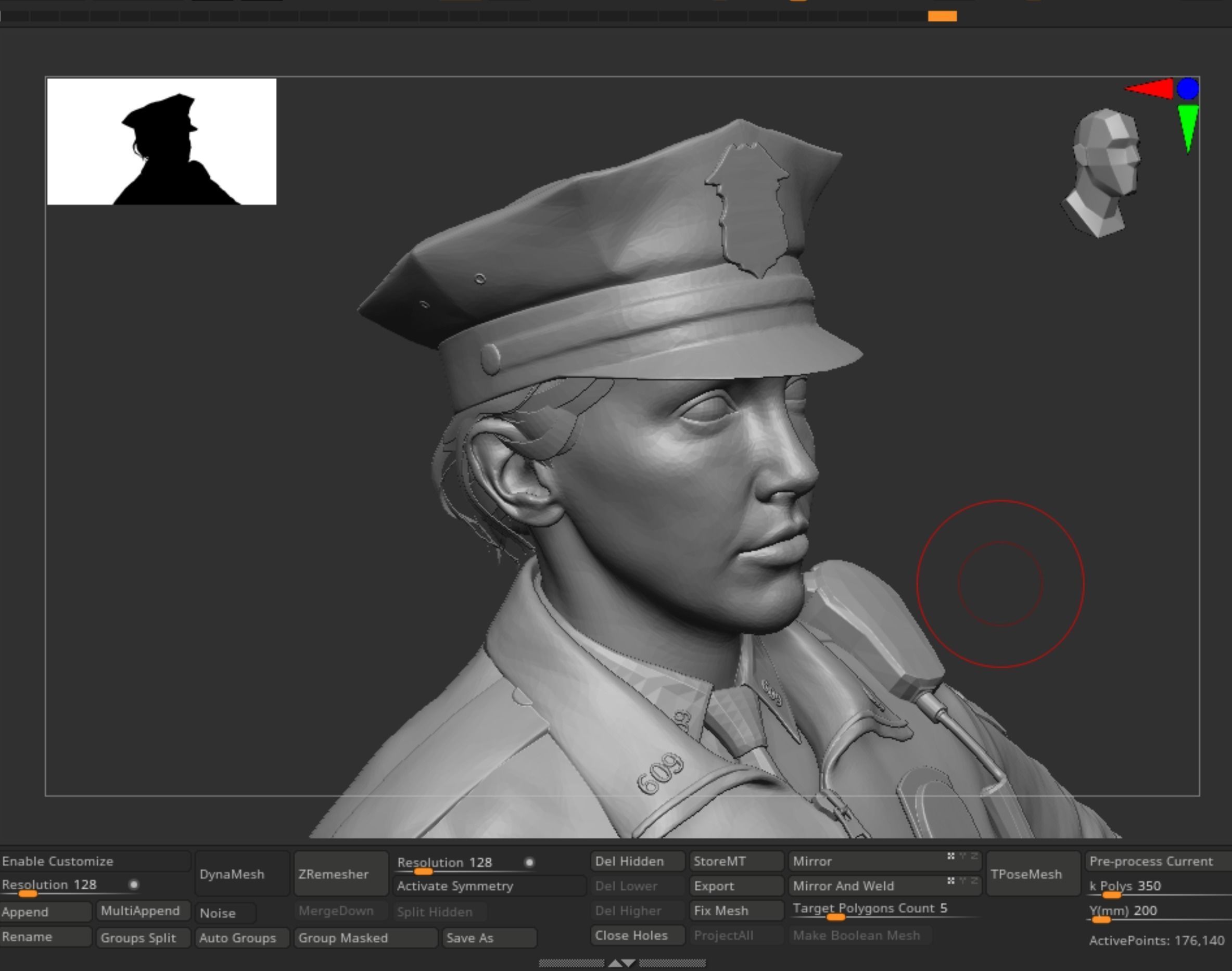 Female Cop detailed 3D model for 3D printing 3D model 3D printable ...