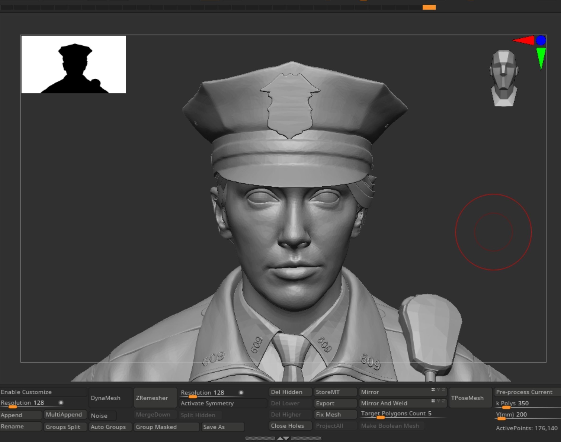 Female Cop detailed 3D model for 3D printing 3D model 3D printable ...