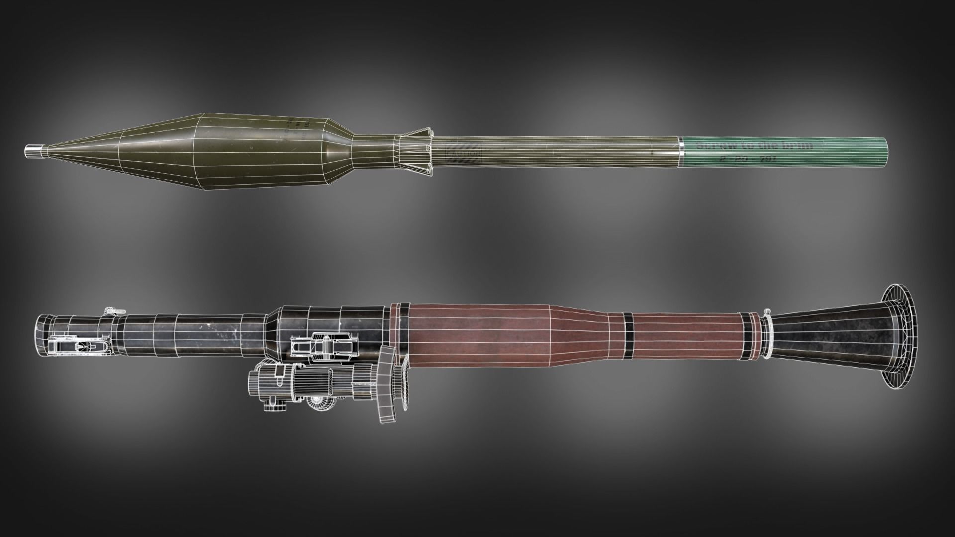 3D model RPG 7 gun with scope VR / AR / low-poly | CGTrader