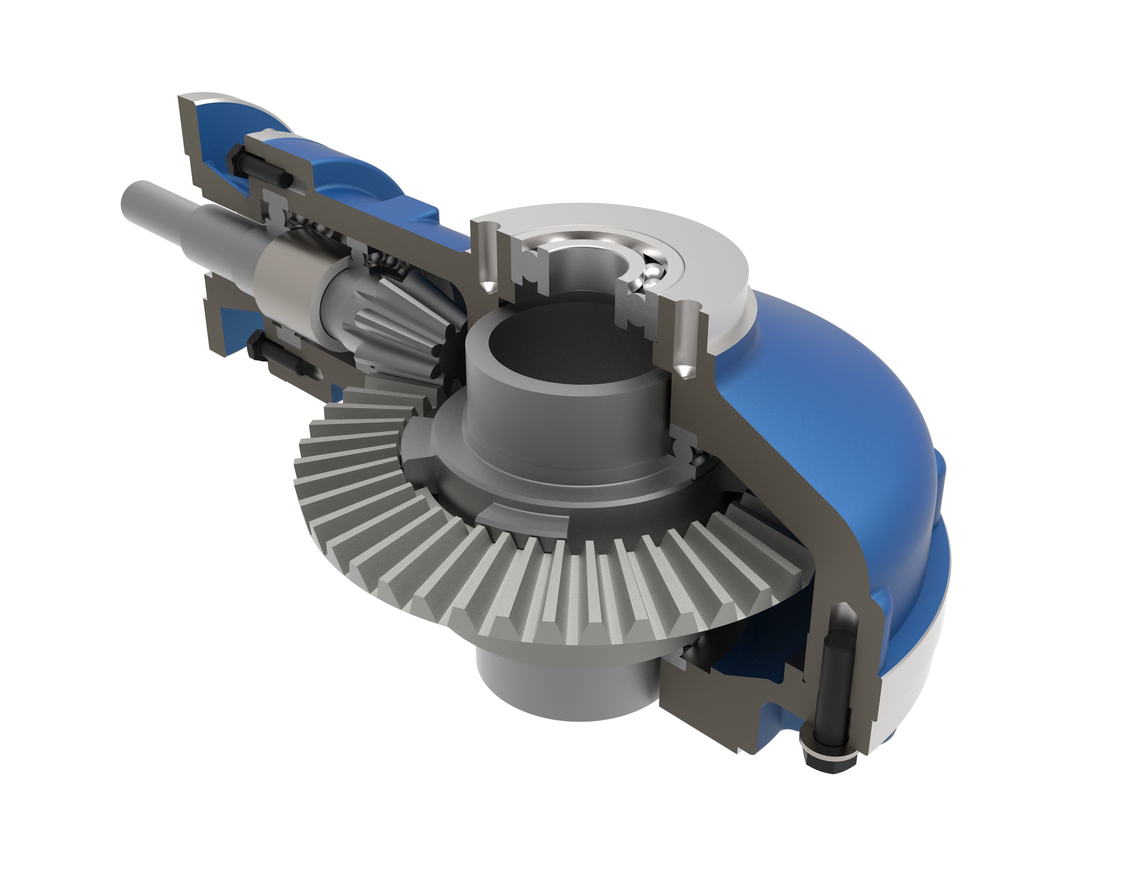 Gate Valve Gearbox - Continuous Rotation Bevel Type 3D model | CGTrader
