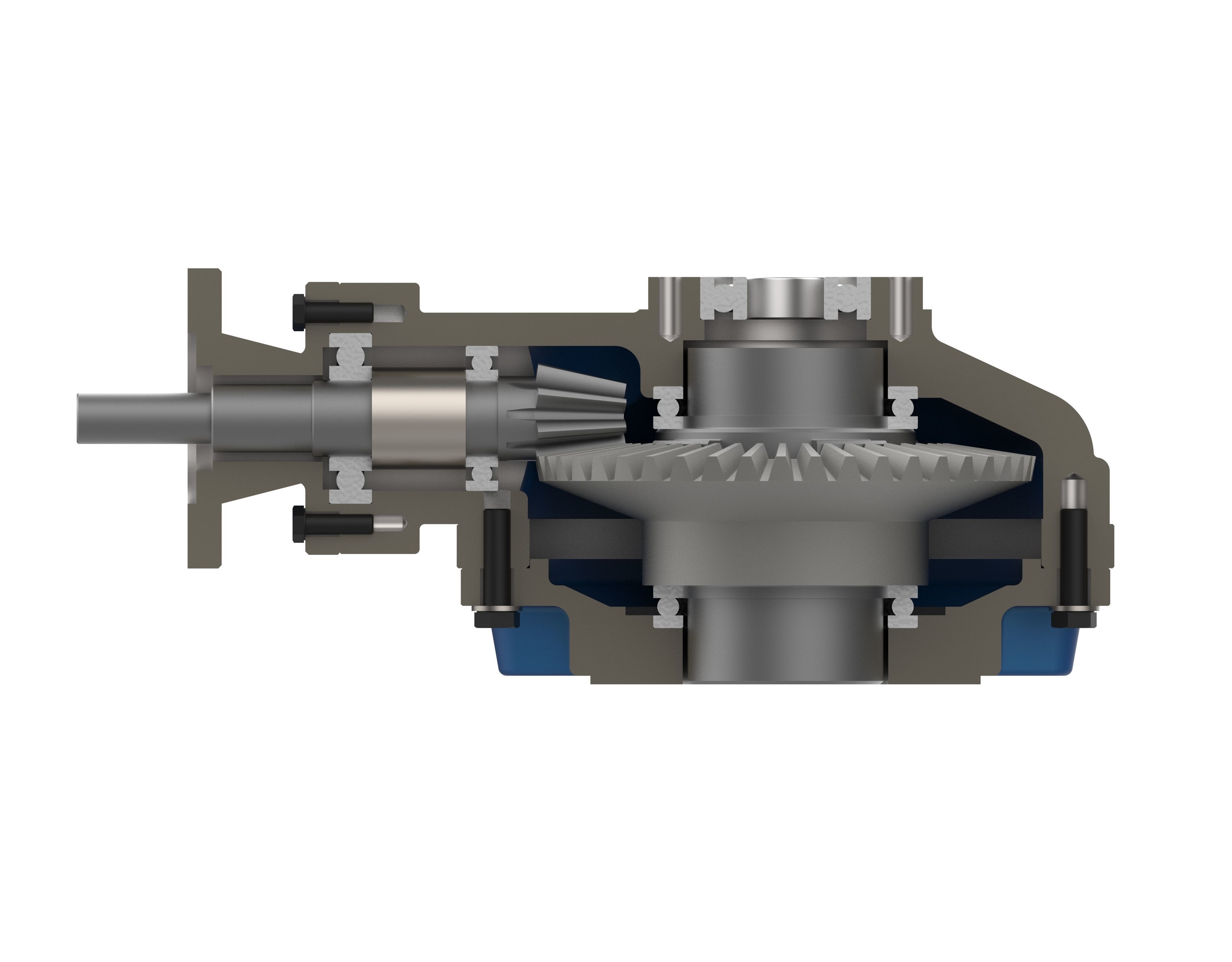 Gate Valve Gearbox - Continuous Rotation Bevel Type 3D model | CGTrader