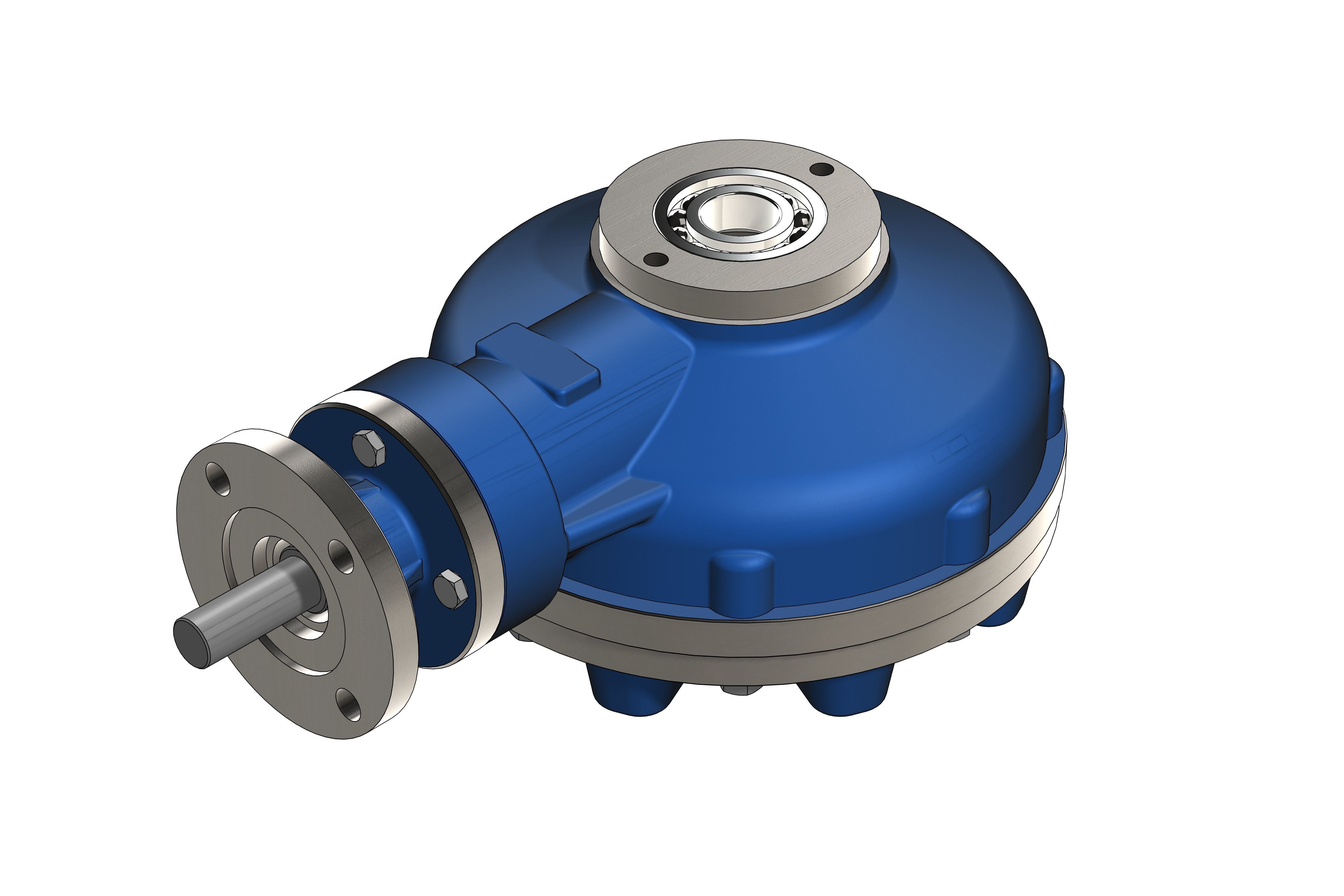 Gate Valve Gearbox - Continuous Rotation Bevel Type 3D model | CGTrader