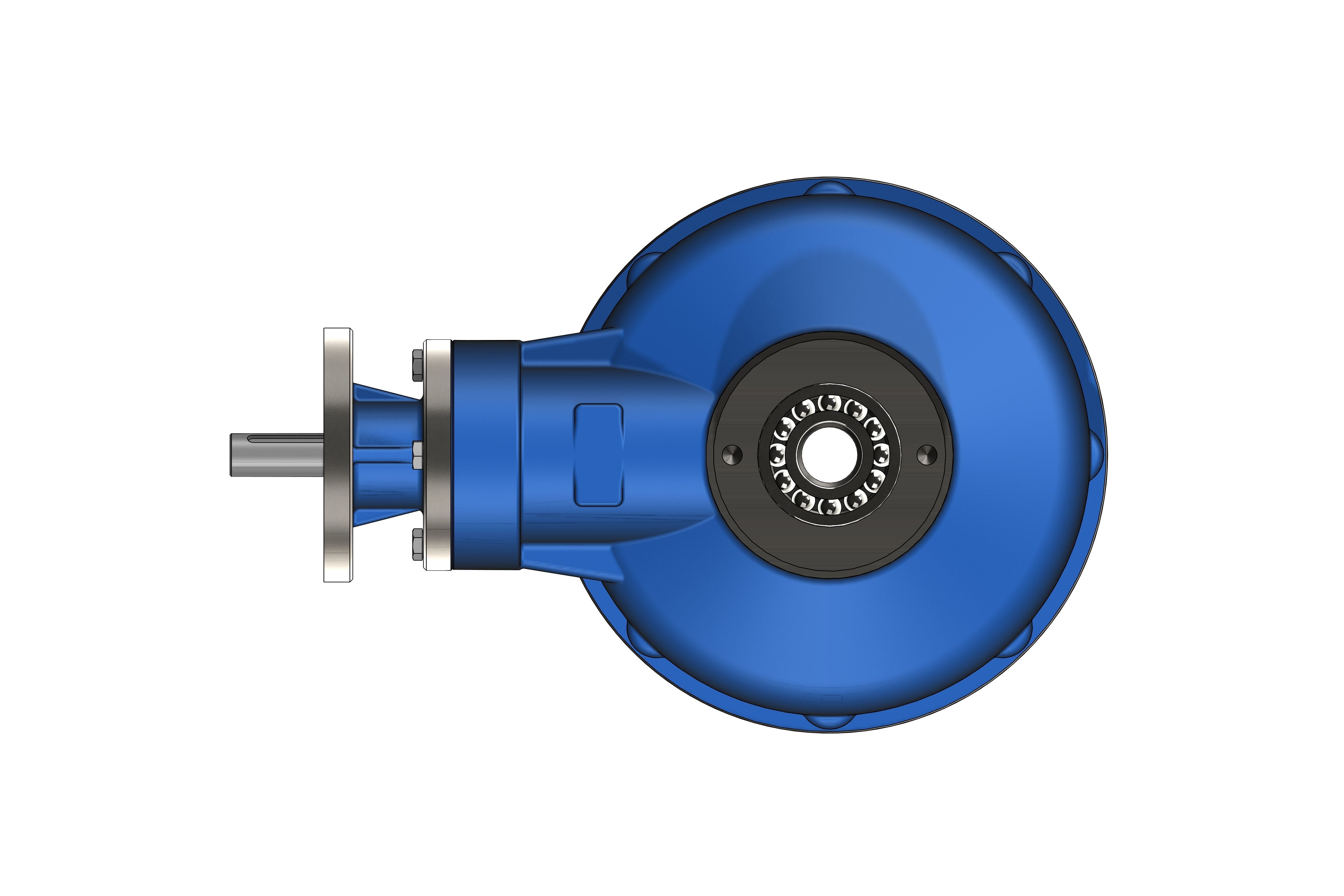 Gate Valve Gearbox - Continuous Rotation Bevel Type 3D model | CGTrader