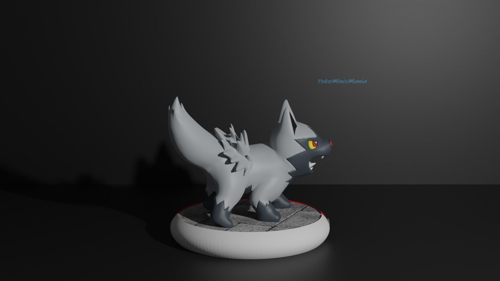 Poochyena pokemon 3D print model free 3D model 3D printable | CGTrader