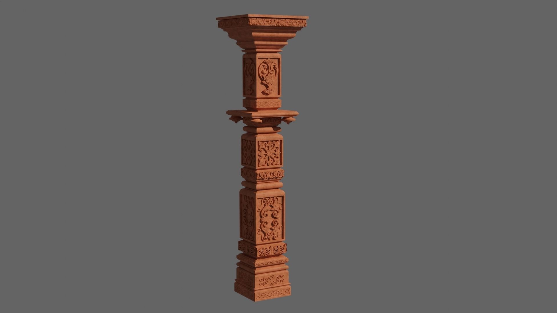 Indian Temple Pillar free VR / AR / low-poly 3D model | CGTrader