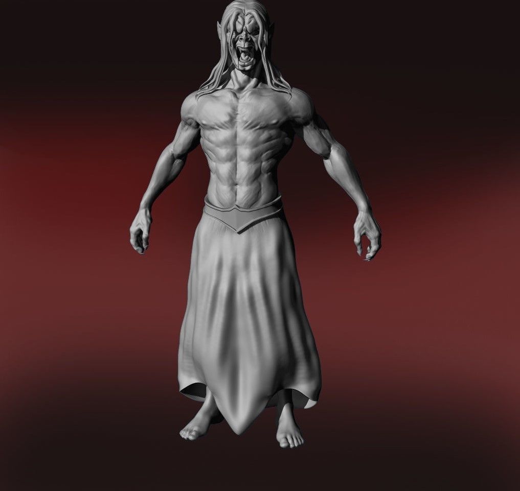 VAMPIRE demon wearing skirt 3D model 3D printable | CGTrader