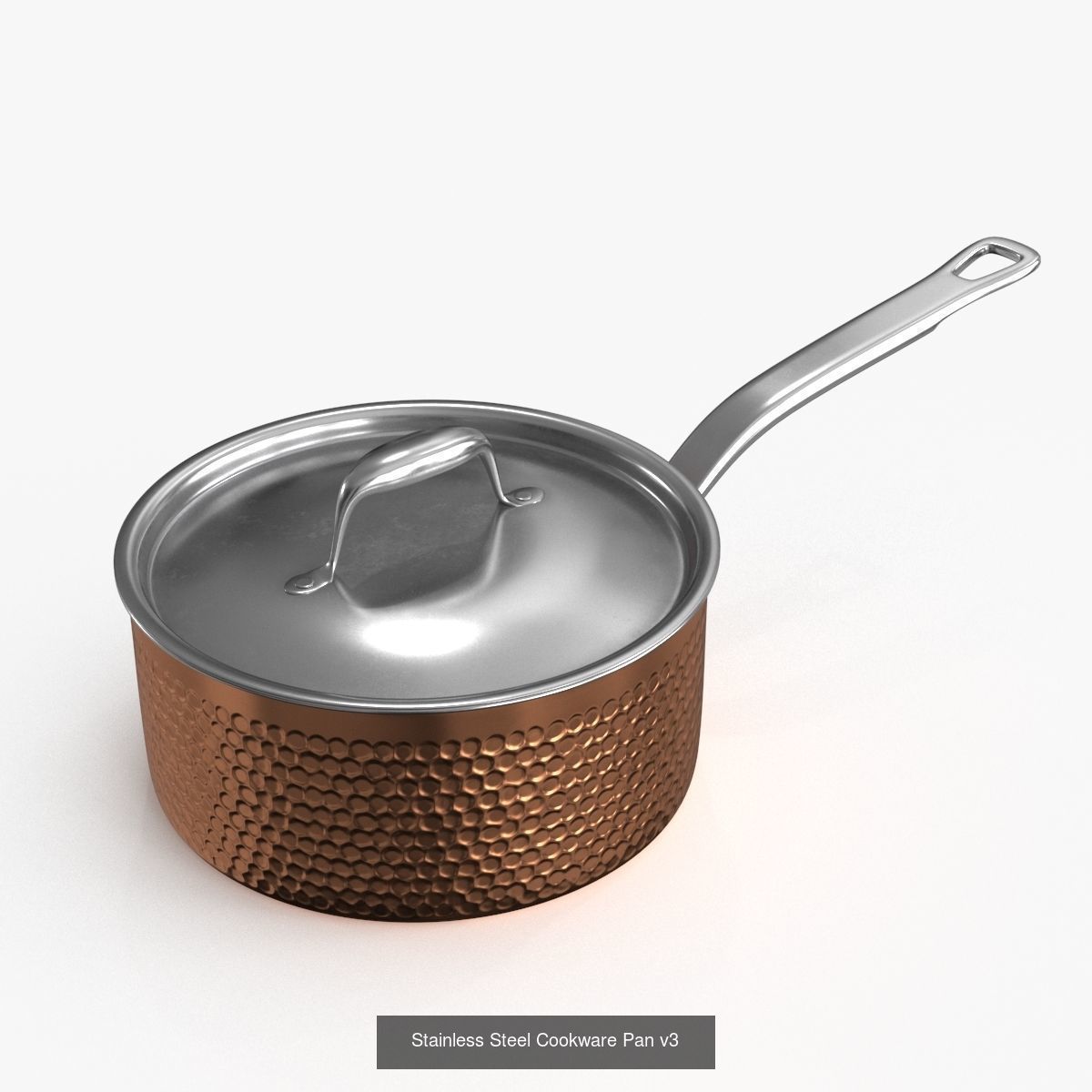 Stainless Steel Cookware Pan Collection VR / AR / low-poly | CGTrader