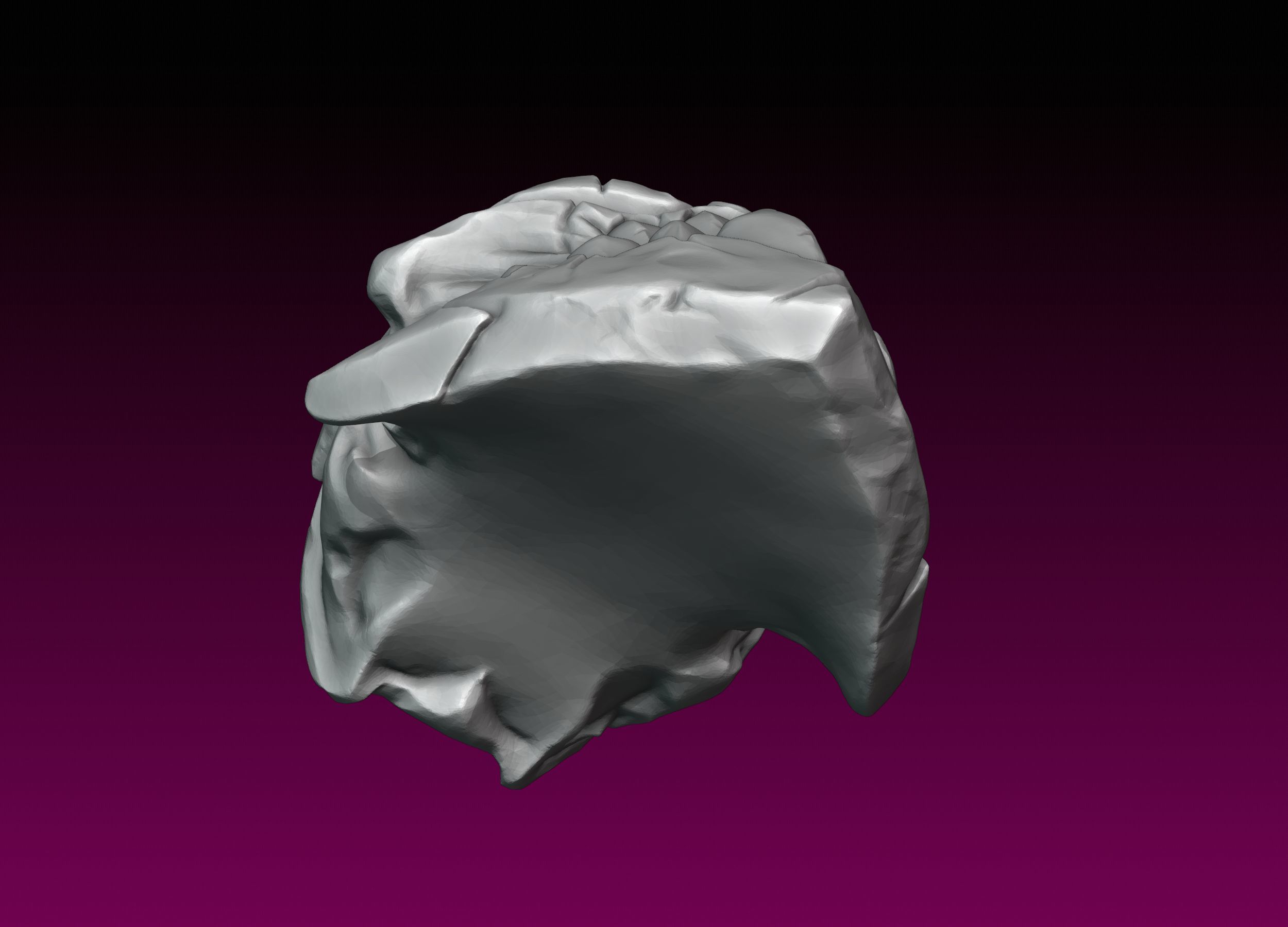 Stone Demon Skull 3D model 3D printable | CGTrader