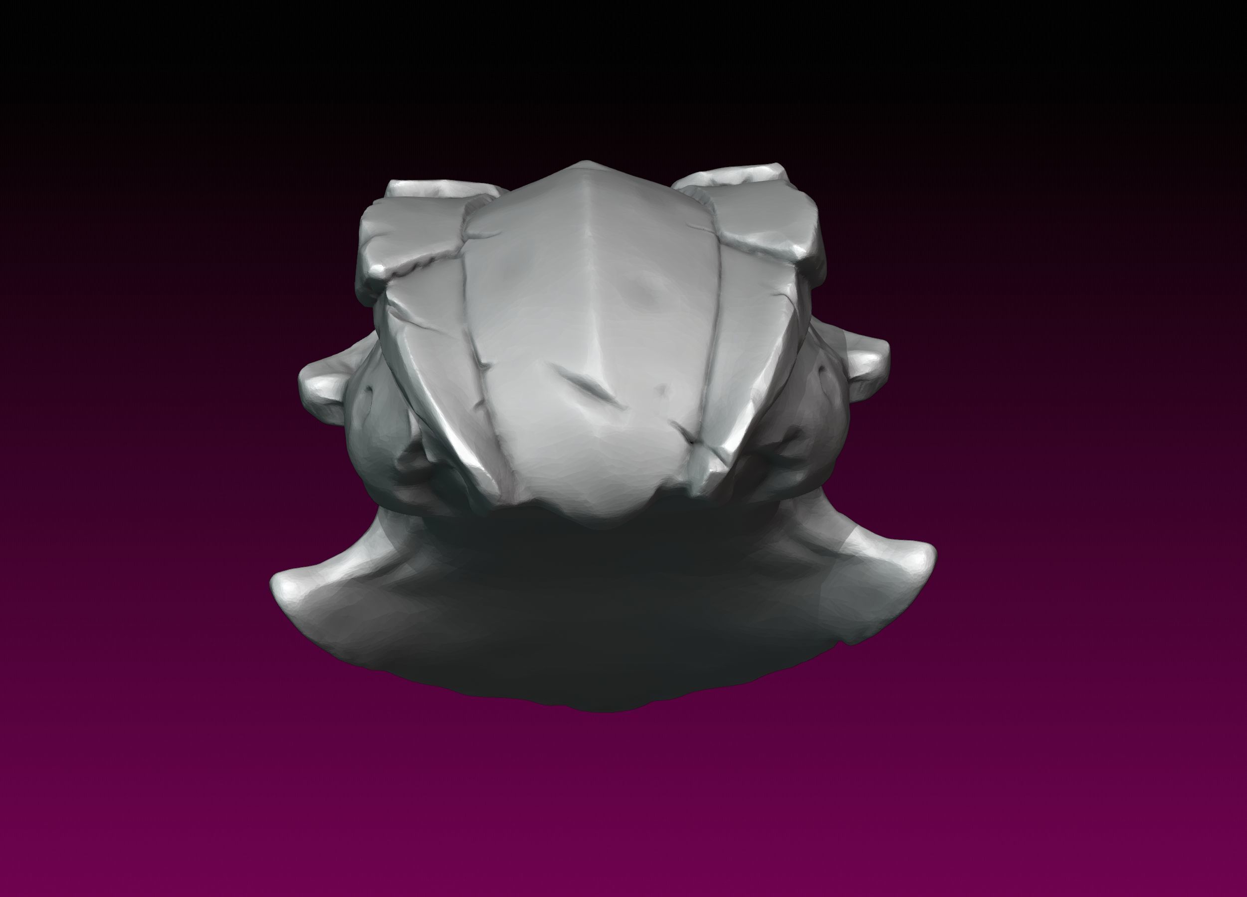 Stone Demon Skull 3D model 3D printable | CGTrader