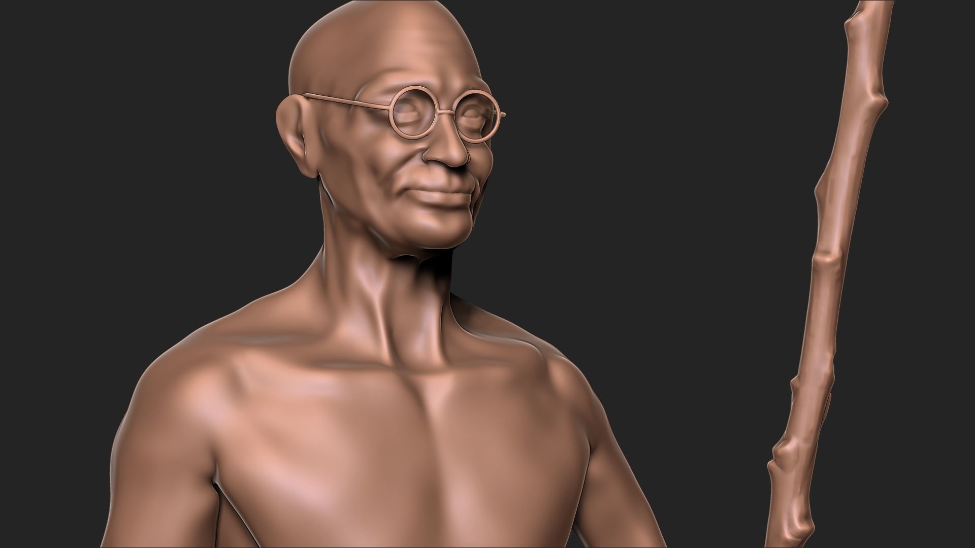 Mahatma Gandhi 3D model 3D printable | CGTrader