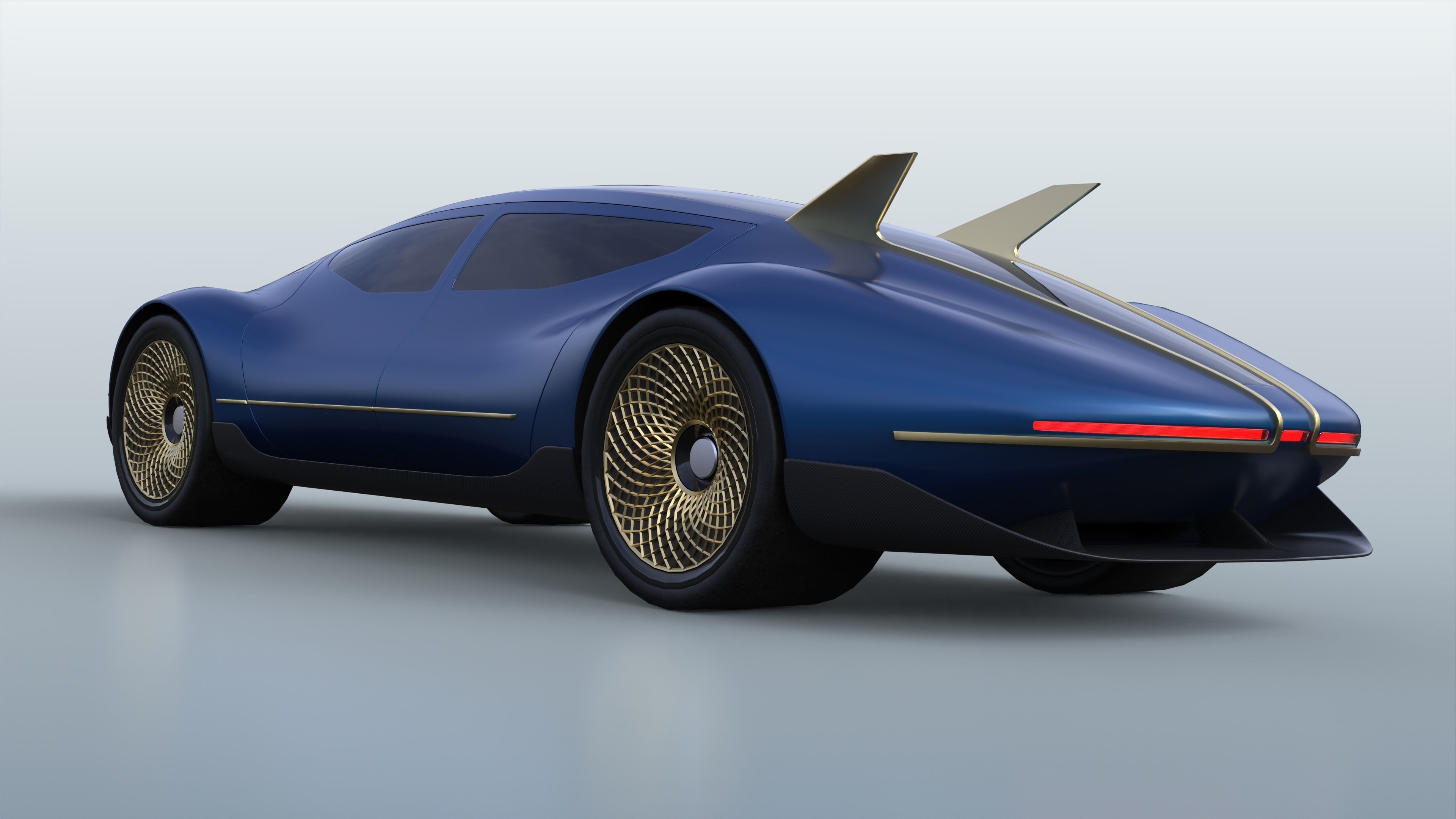 Excalibur V2- Futuristic Super Limousine 3D model | CGTrader