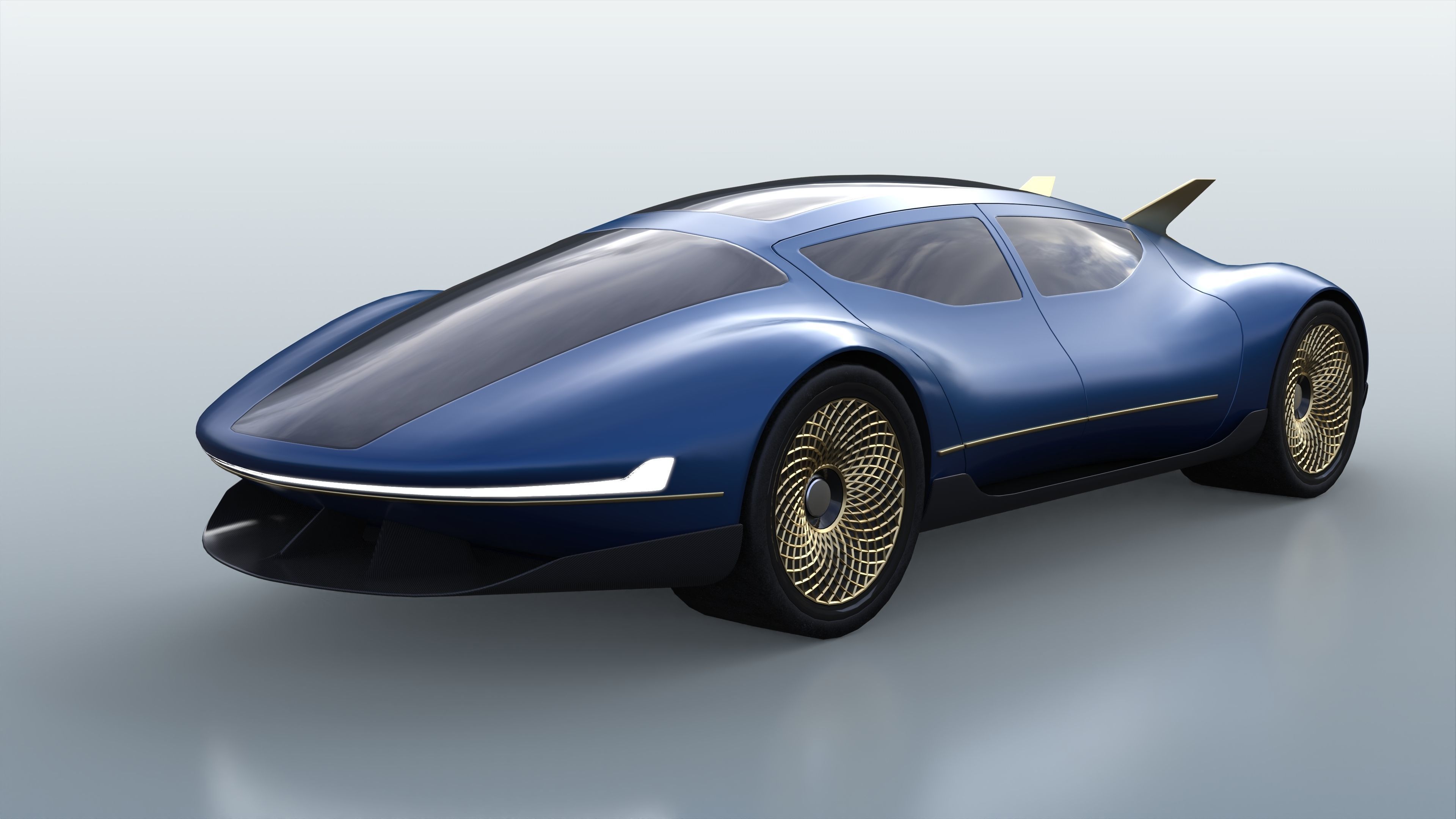 Excalibur V2- Futuristic Super Limousine 3D model | CGTrader