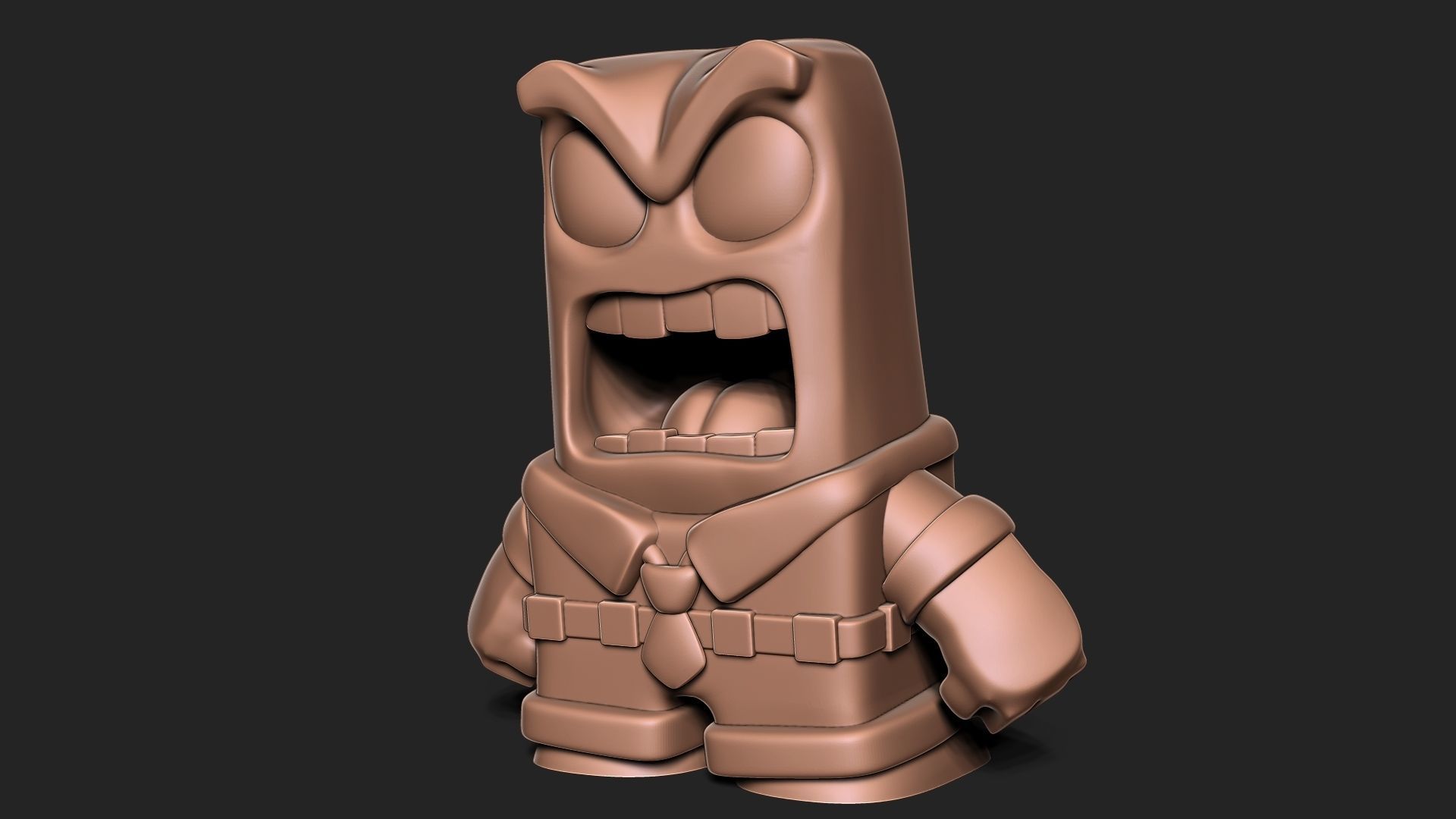 Anger sculpture for 3d printing cartoon Inside out 3D model 3D ...