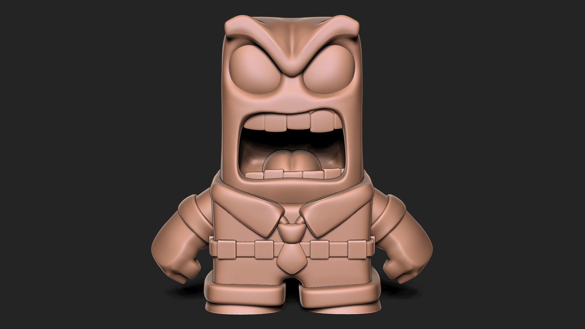 Anger sculpture for 3d printing cartoon Inside out 3D model 3D ...