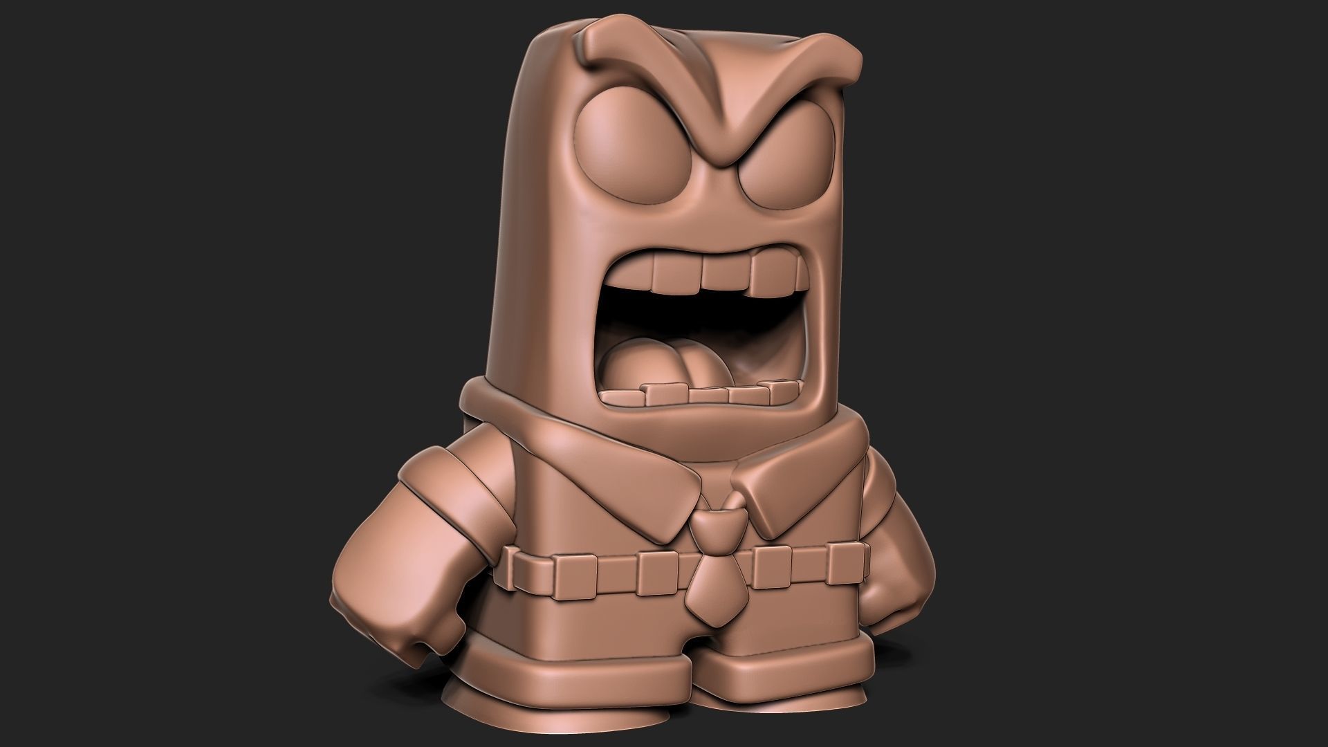 Anger sculpture for 3d printing cartoon Inside out 3D model 3D ...