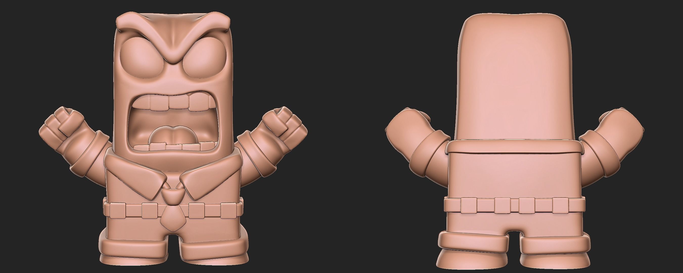 Anger sculpture 3D model 3D printable | CGTrader