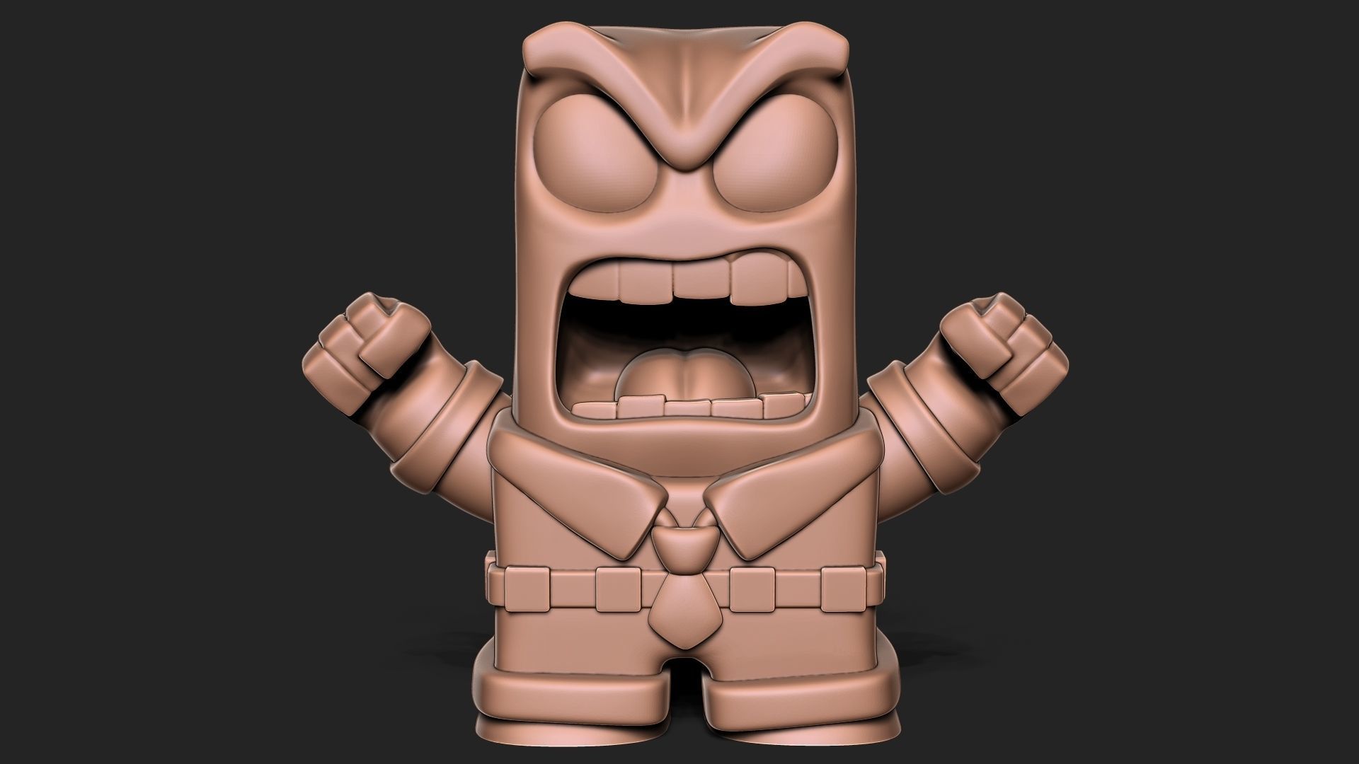 Anger sculpture 3D model 3D printable | CGTrader