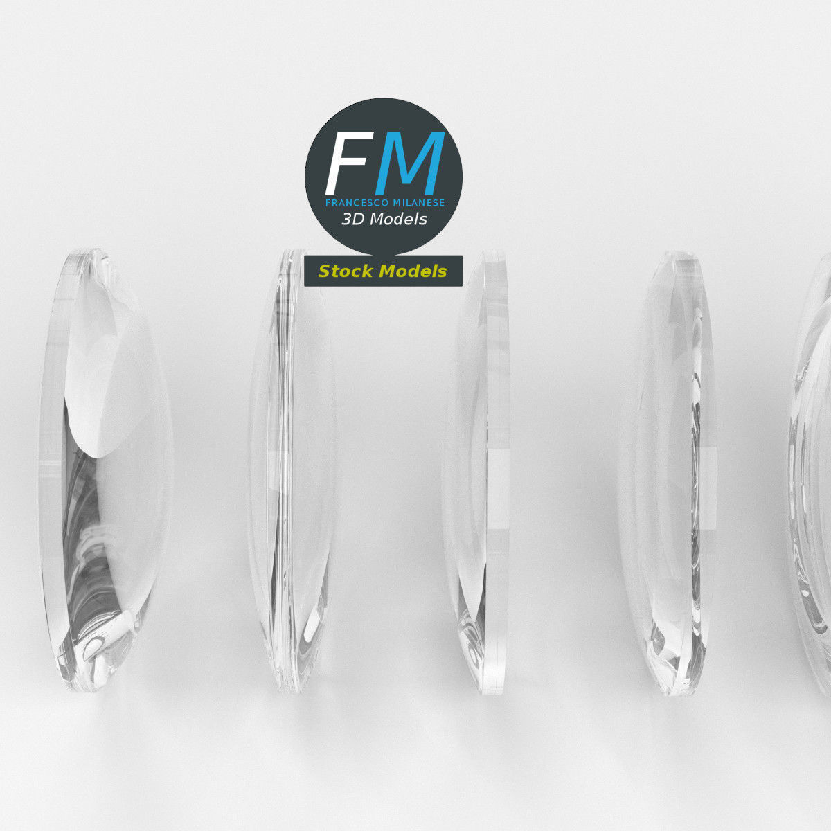 Simple optical lenses 3D model | CGTrader