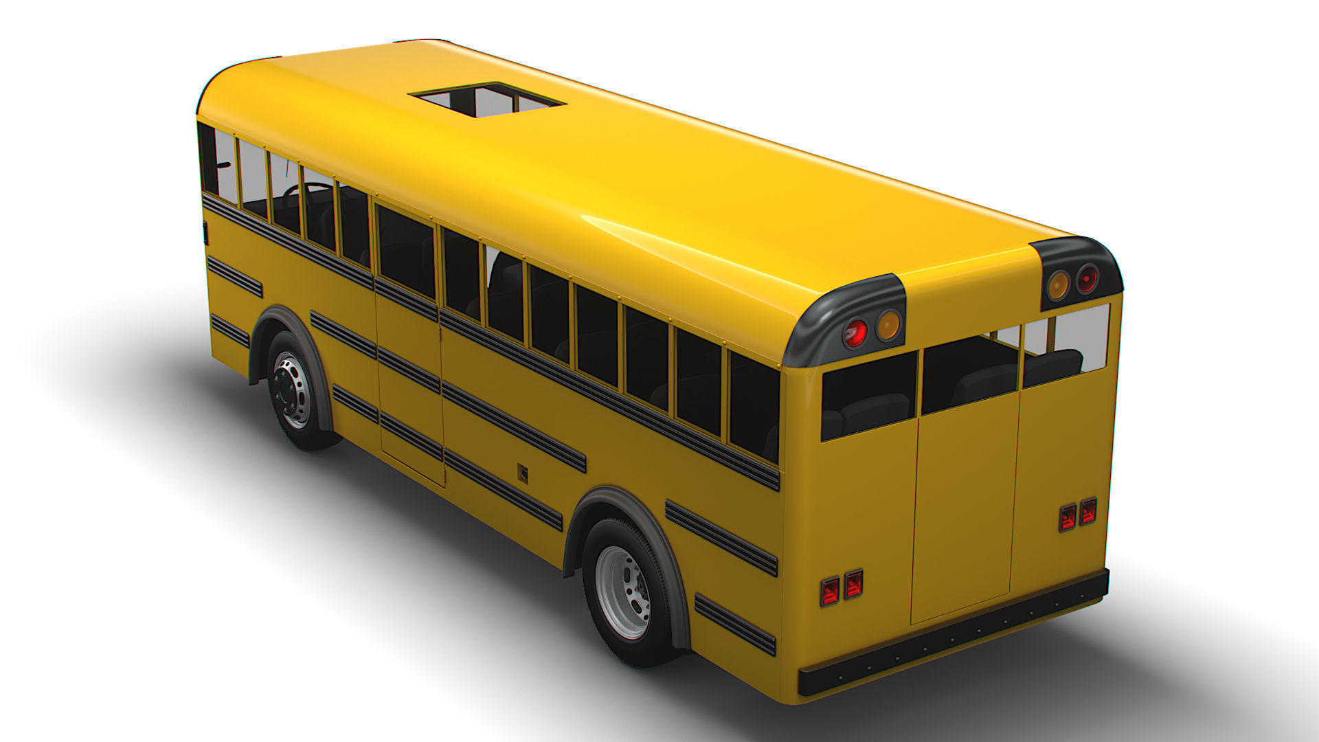 Generic School Bus 3D model | CGTrader