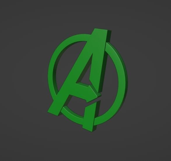 Avengers logo free 3D model 3D printable | CGTrader
