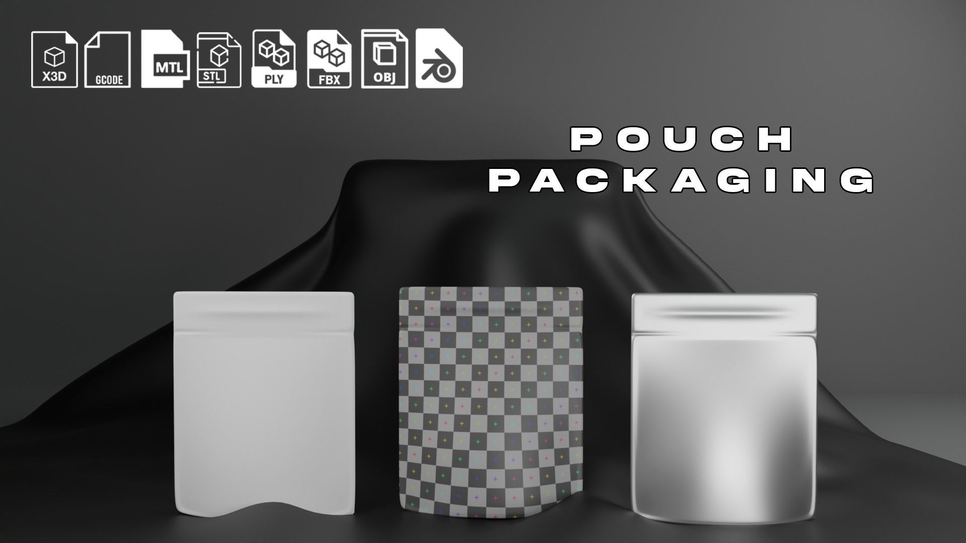 Pouch packaging 3d model mockup 3D model | CGTrader