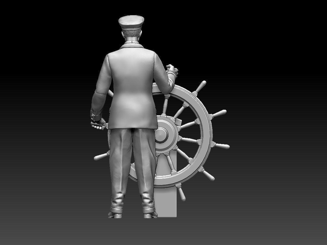 captain and offecers of sailing ship 3D model 3D printable | CGTrader