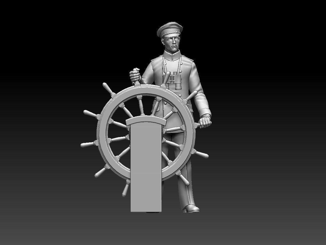 captain and offecers of sailing ship 3D model 3D printable | CGTrader