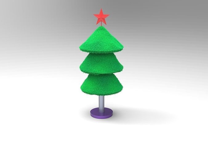 Mini christmas tree free 3D model | CGTrader