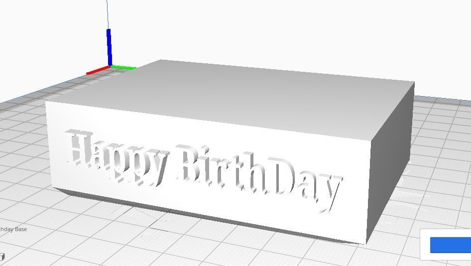 Happy BirthDay Base Platform 3D model 3D printable | CGTrader
