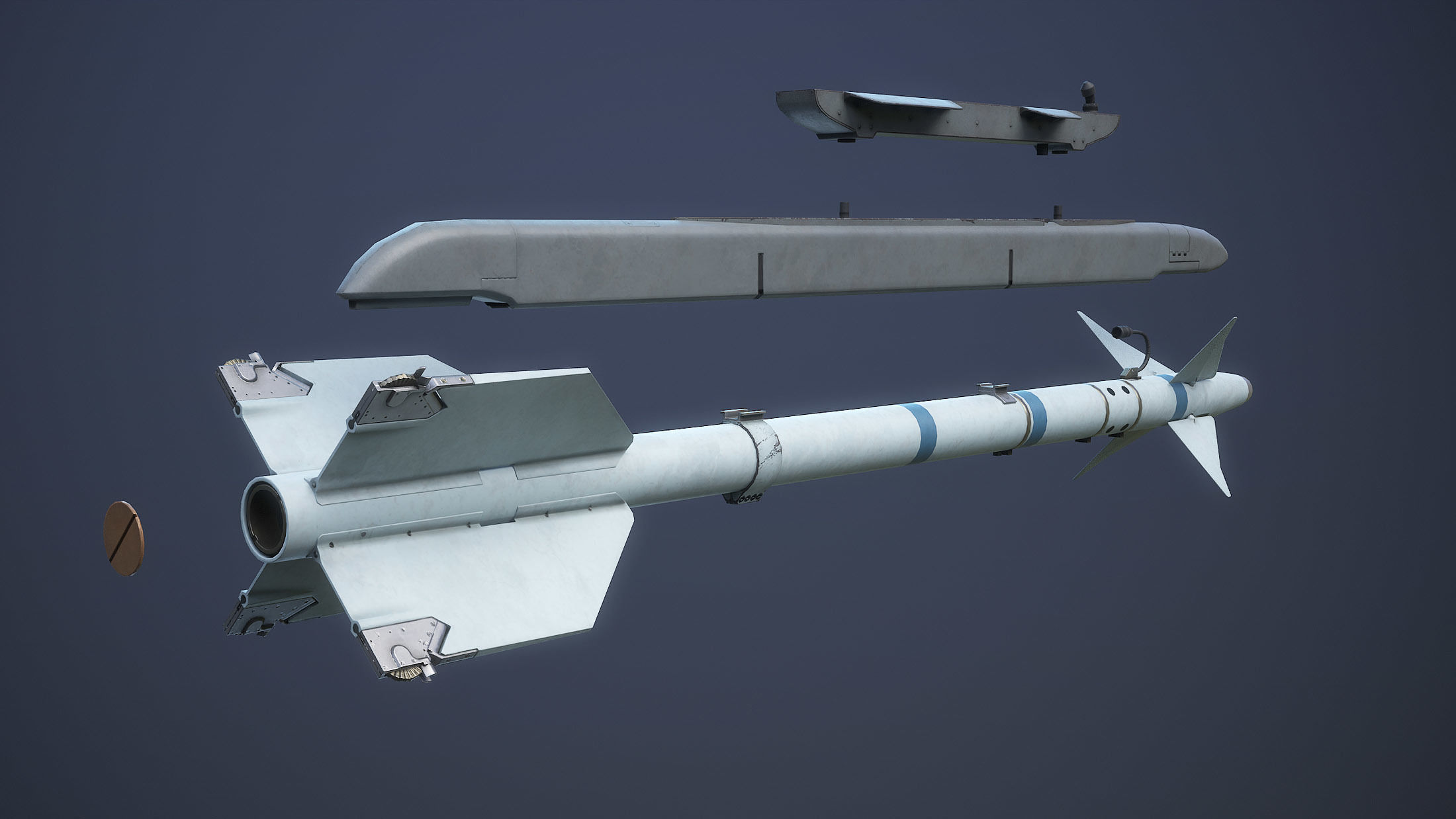 3D model Helicopter Nato Weapons Set Low-Poly VR / AR / low-poly | CGTrader