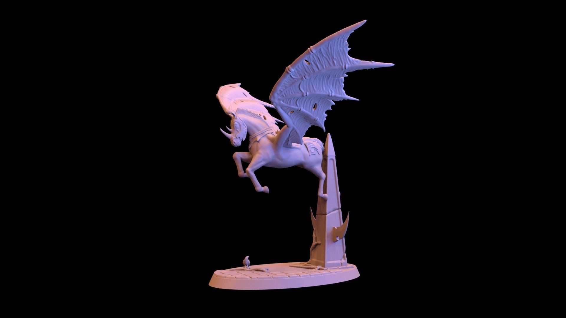Pegasus Dark Elf 3D model 3D printable | CGTrader