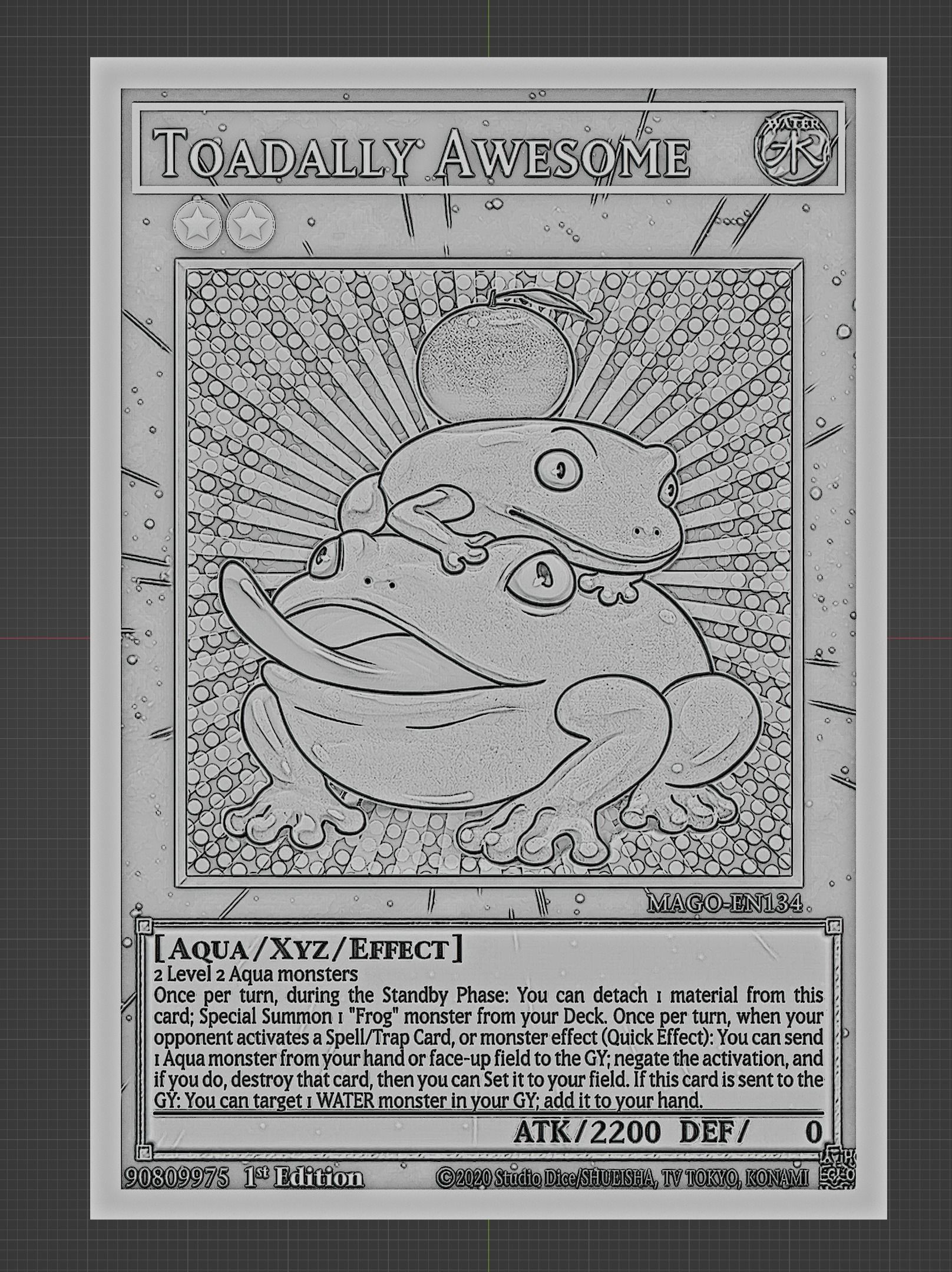 toadally awesome - yugioh free 3D model 3D printable | CGTrader