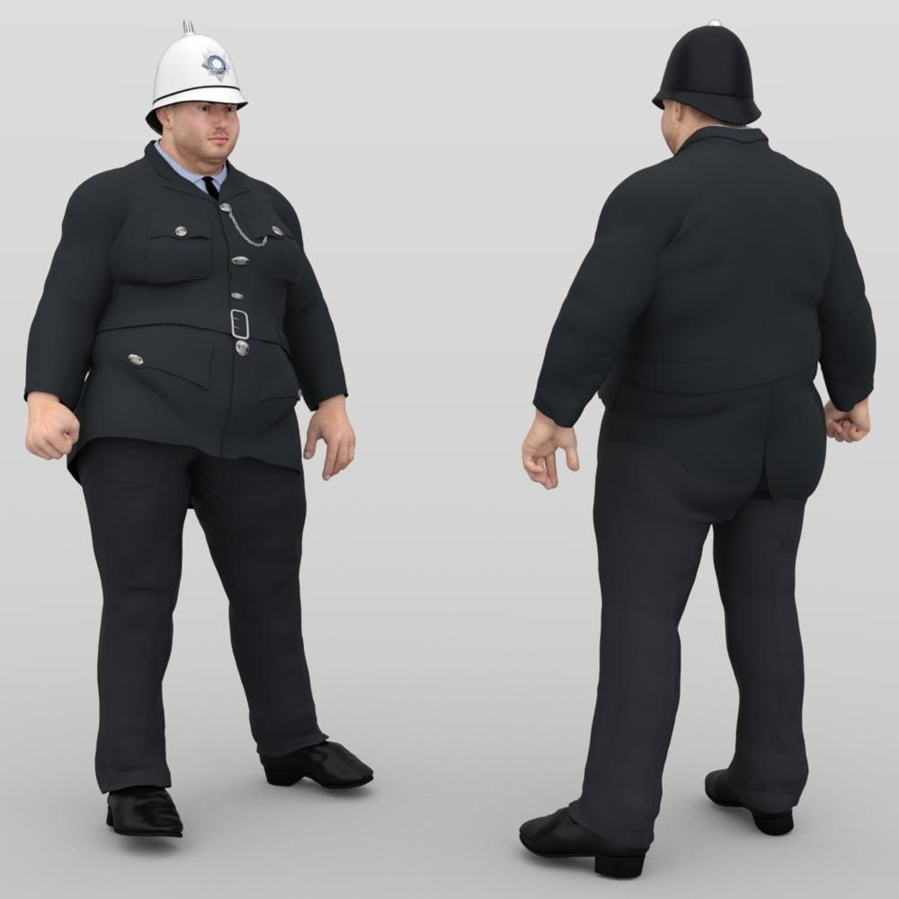 Police Constable M4 for DAZ Studio 3D model rigged | CGTrader