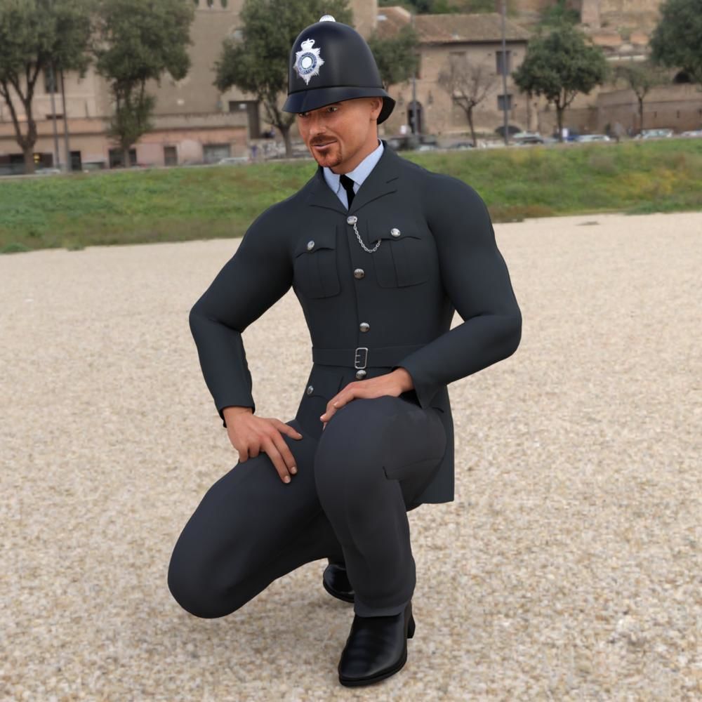 Police Constable M4 for DAZ Studio 3D model rigged | CGTrader