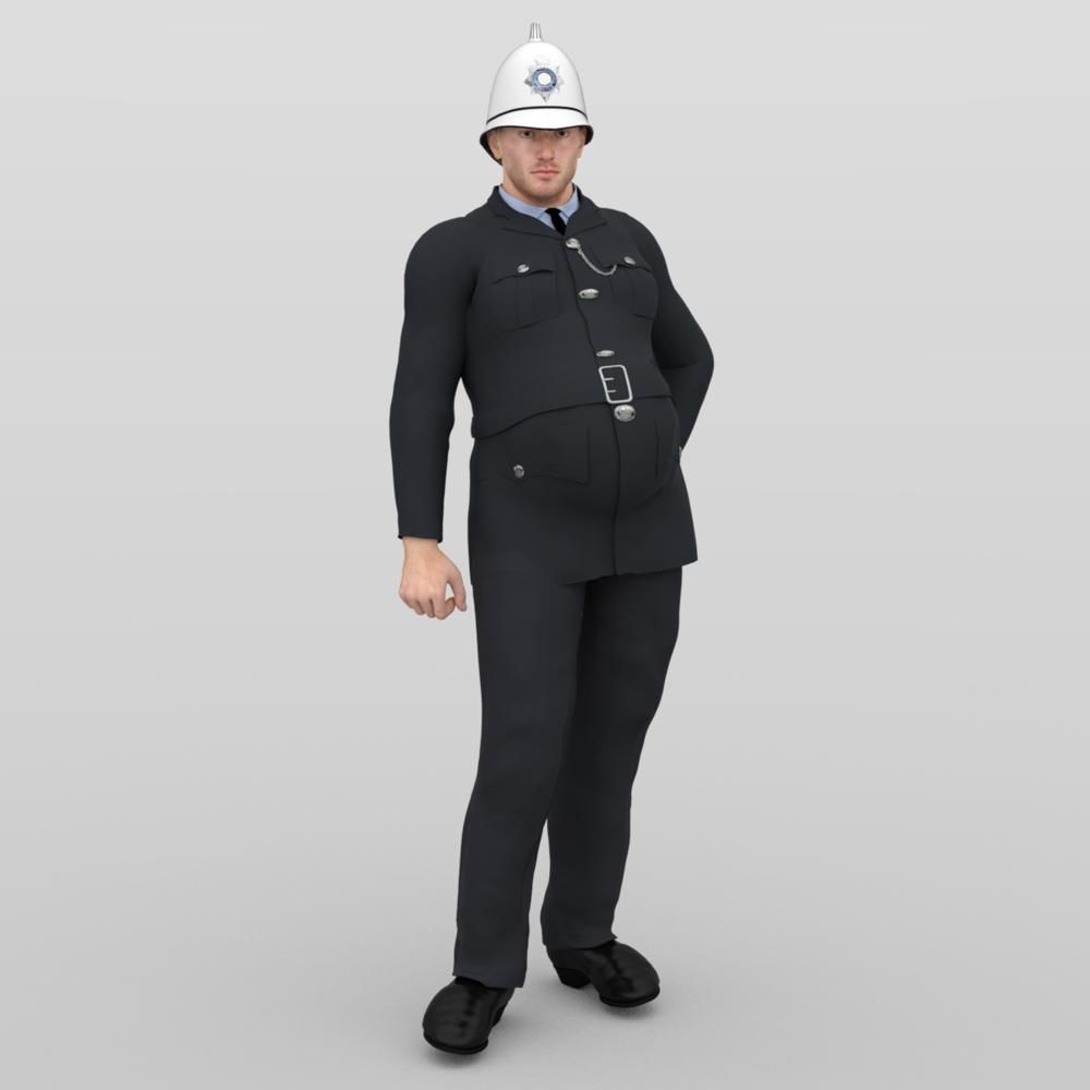 Police Constable M4 for DAZ Studio 3D model rigged | CGTrader