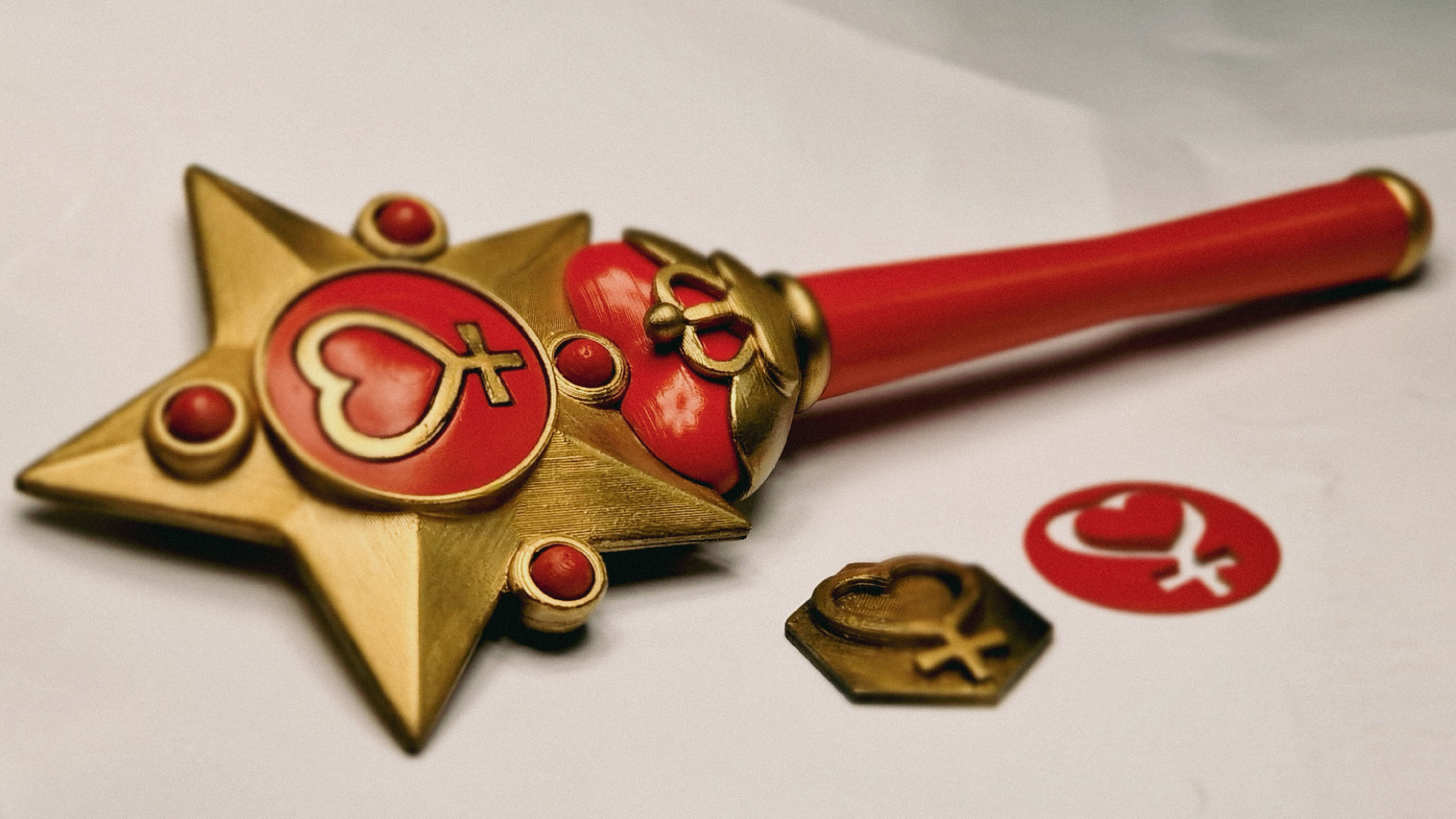 Pretty guardian Sailor Venus transformation wand 3D model 3D printable ...