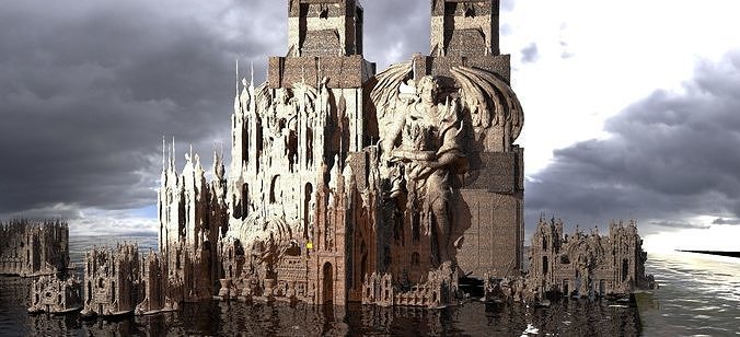 Ancient Oracle temples Kit bash 3D model | CGTrader