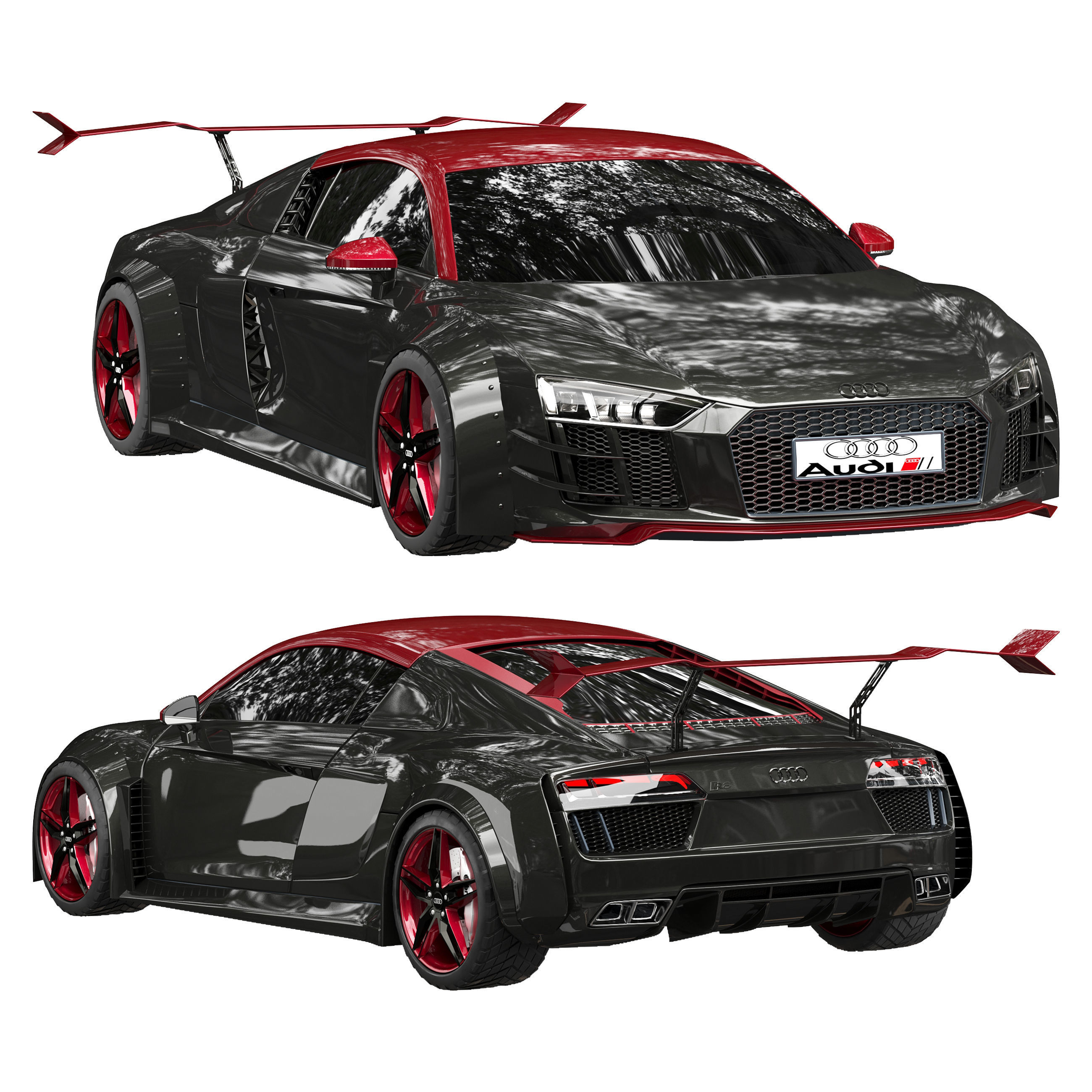 Audi R8 Racecar 3D model | CGTrader