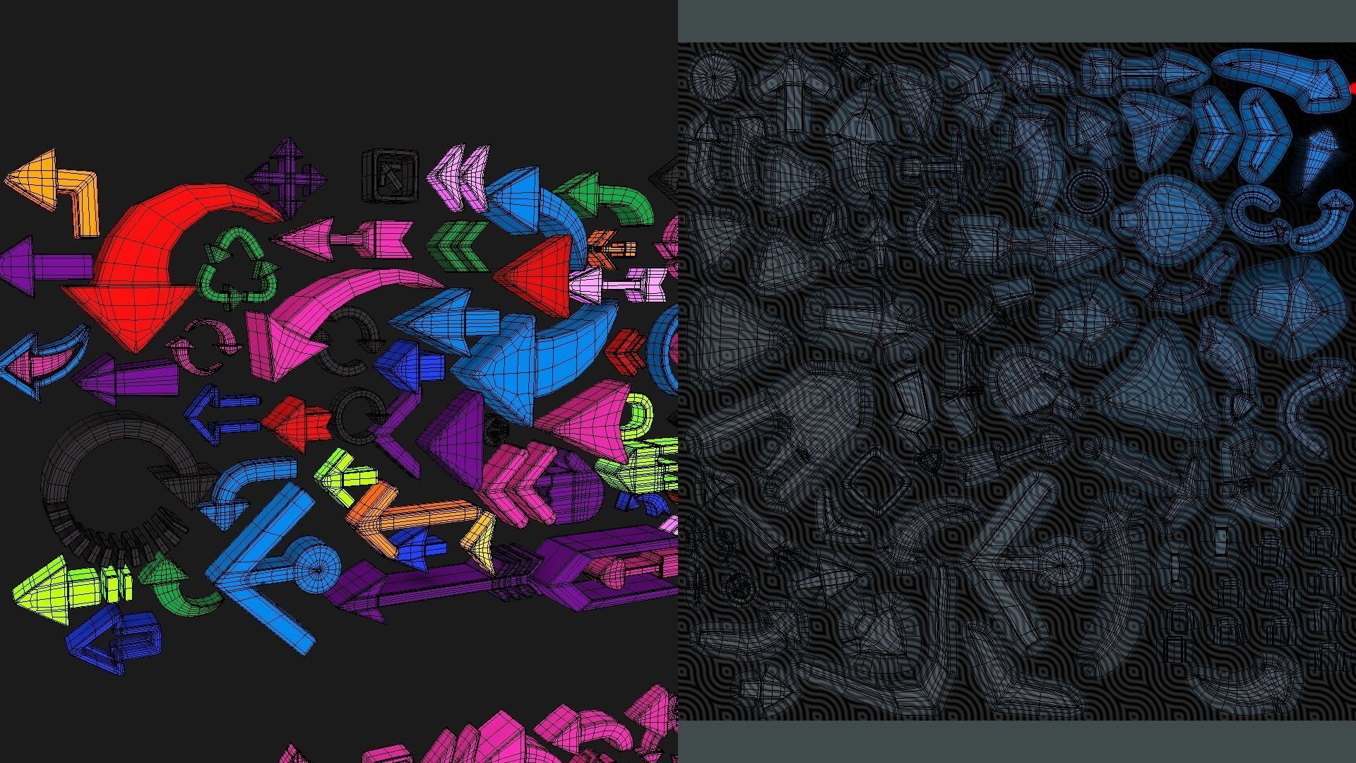 3D model Arrow Button Collections VR / AR / low-poly | CGTrader