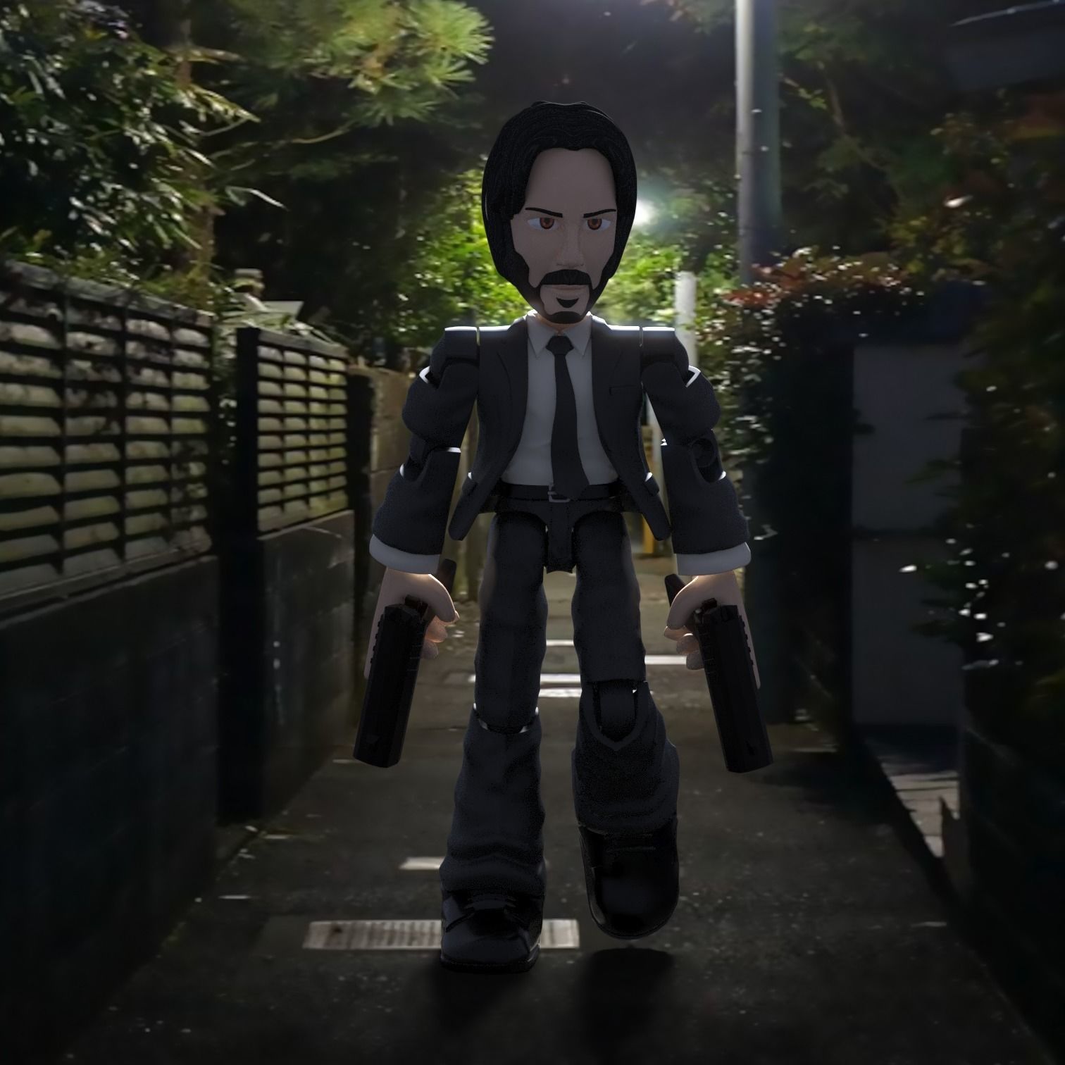 John Wick 3D model 3D printable | CGTrader