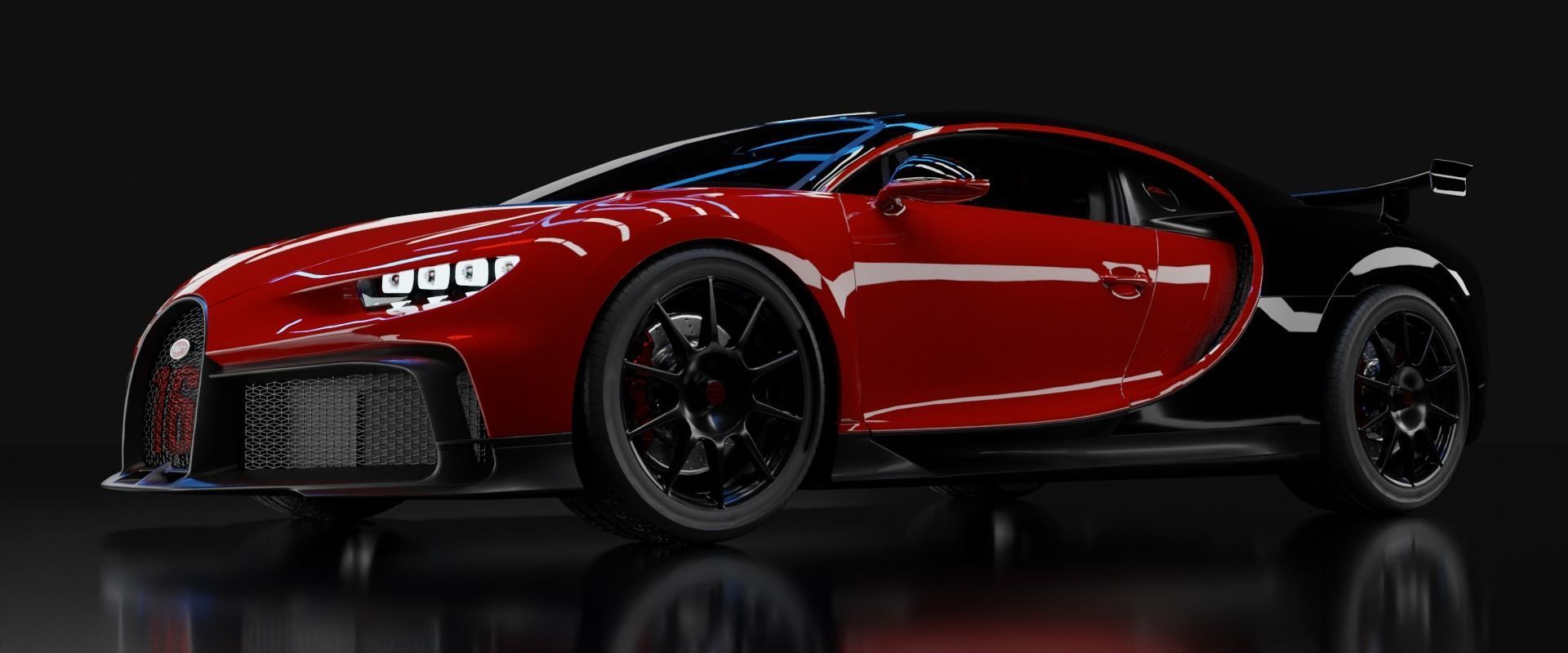 Bugatti veyron free 3D model rigged | CGTrader