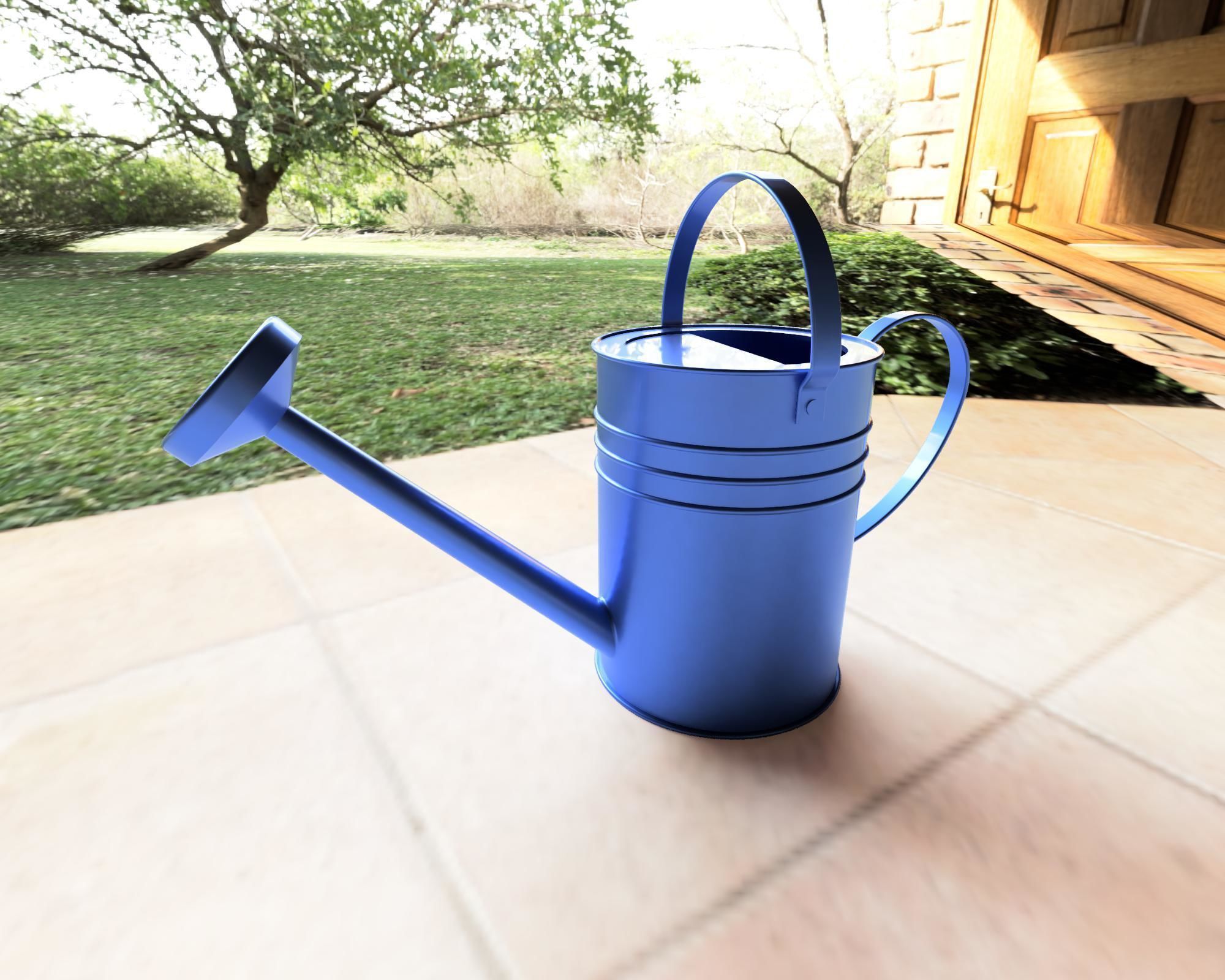 Watering can metal 3D model | CGTrader