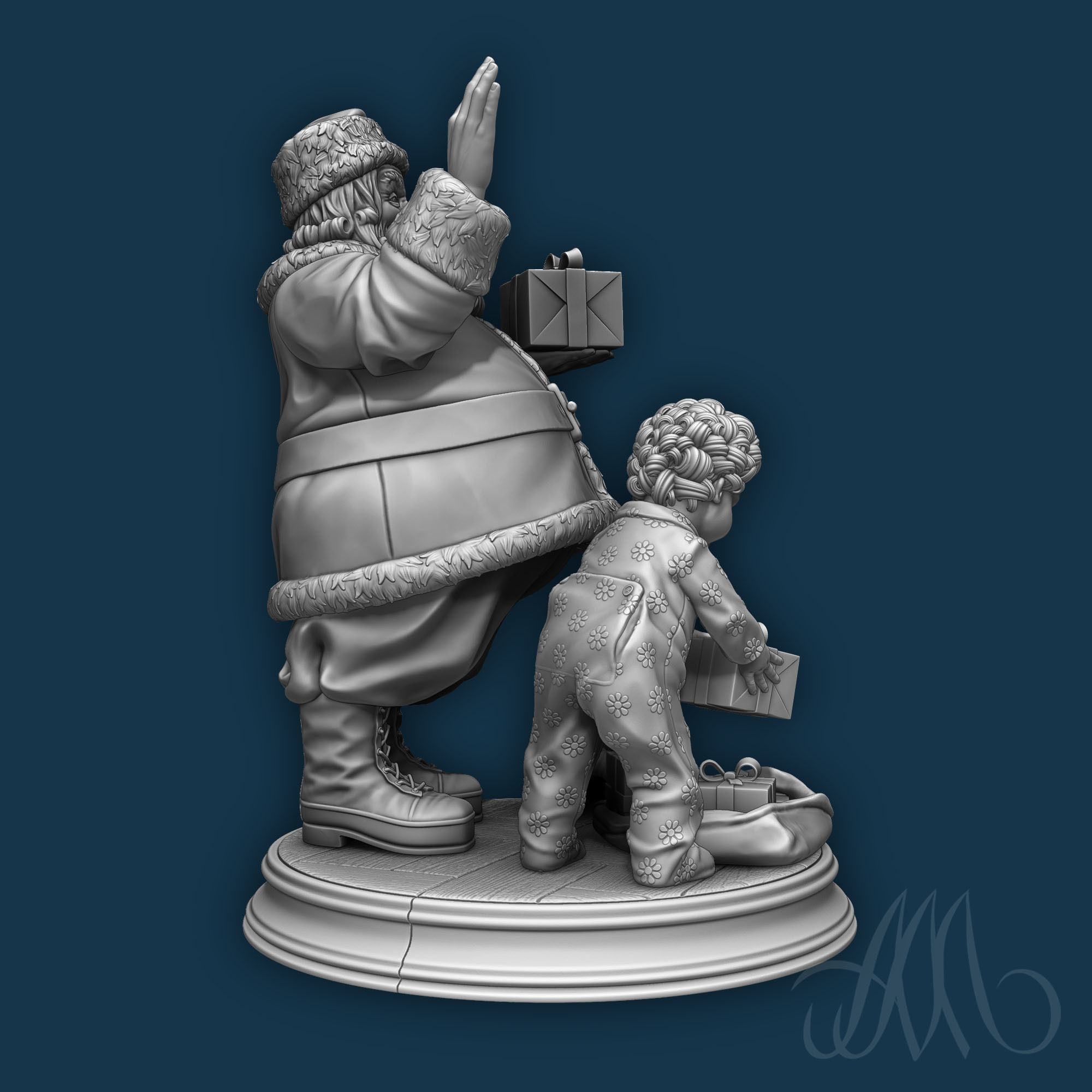 Santa Claus 3d print model 3D model 3D printable | CGTrader