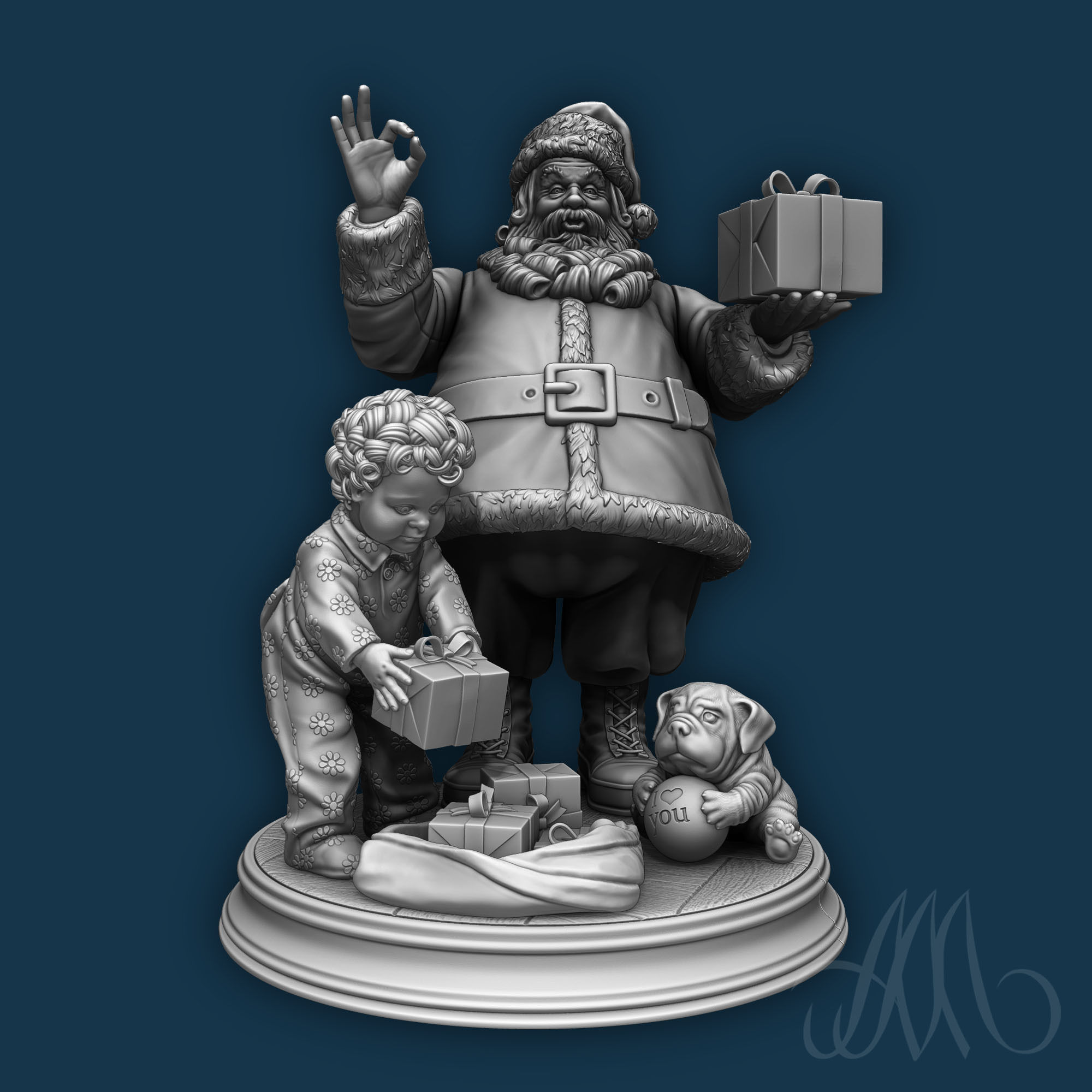 Santa Claus 3d print model 3D model 3D printable | CGTrader
